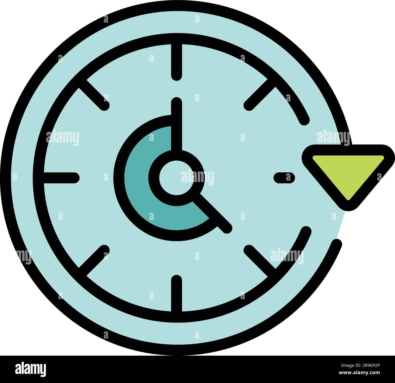 Late work hours icon. Outline Late work hours vector icon for web ...