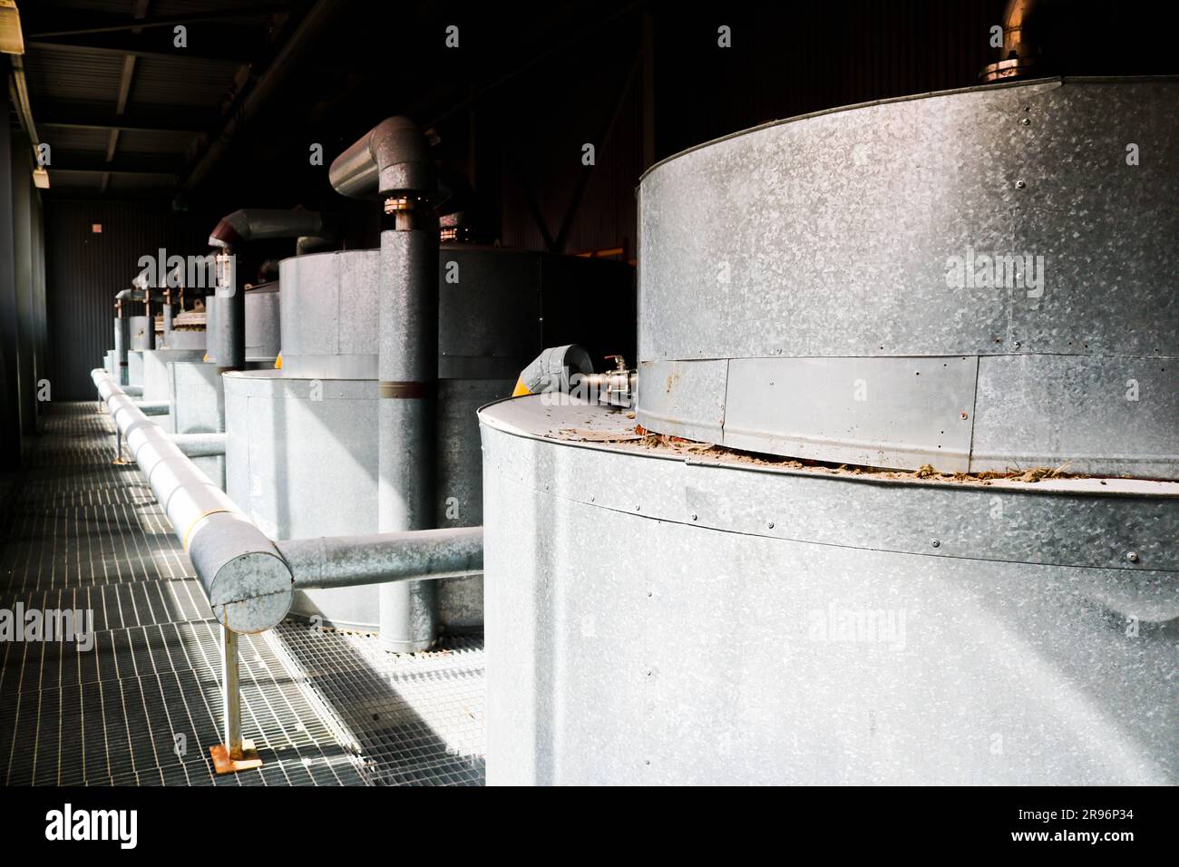 Large iron heat exchanger, tank, reactor, distillation column in ...