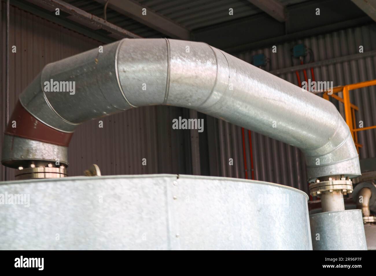 Large iron heat exchanger, tank, reactor, distillation column in ...