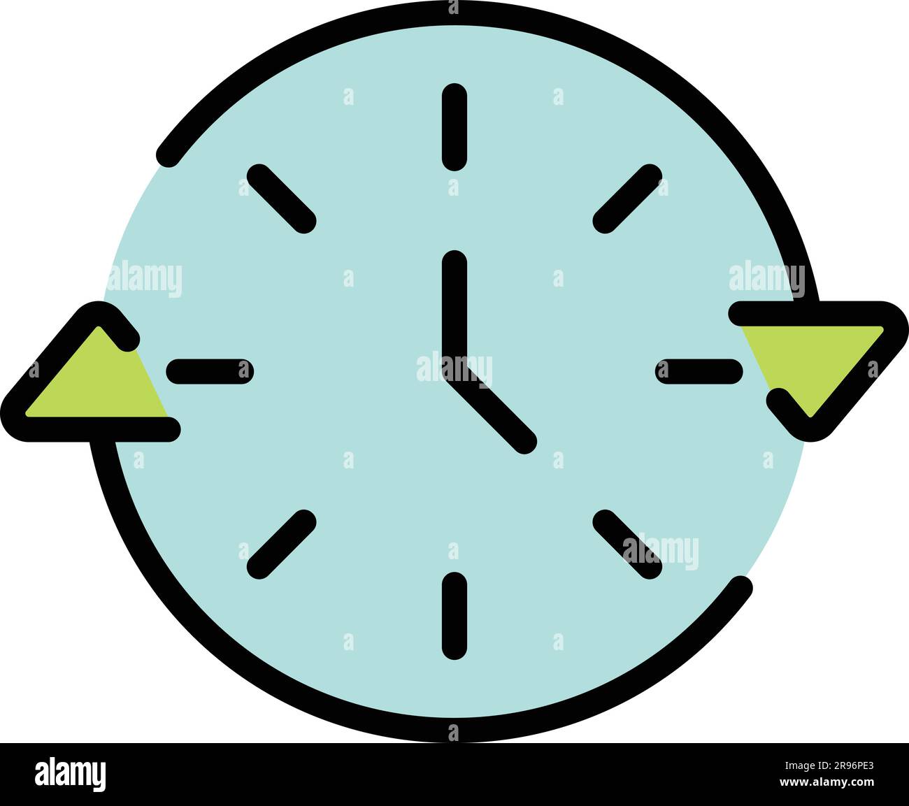 Late work timing icon. Outline Late work timing vector icon for web ...