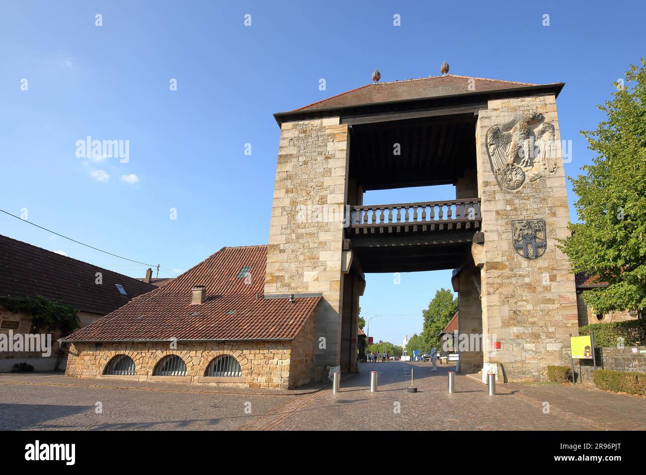 German wine gate hi-res stock photography and images - Alamy