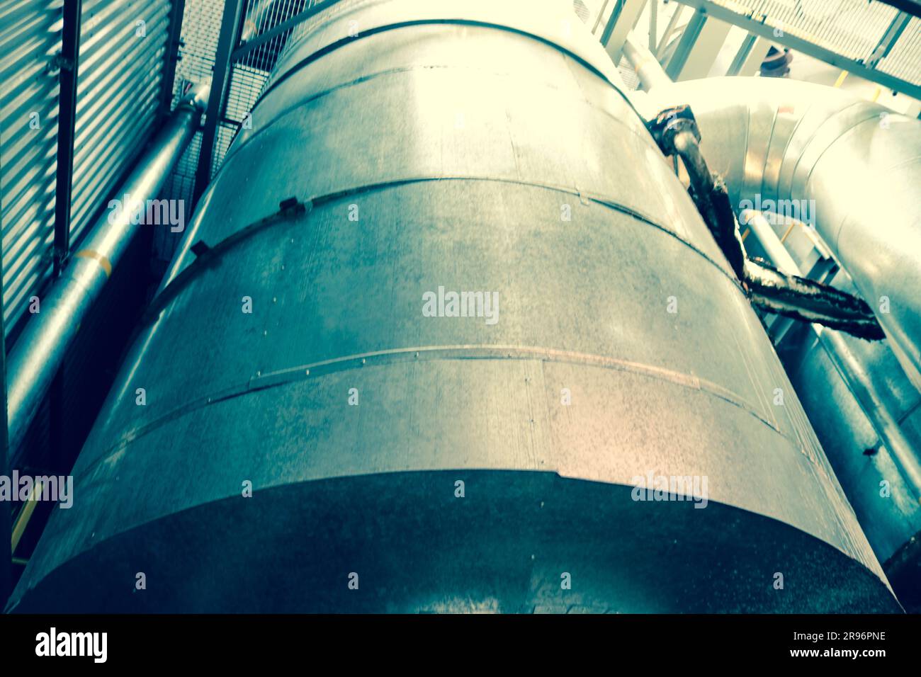 Large iron heat exchanger, tank, reactor, distillation column in ...