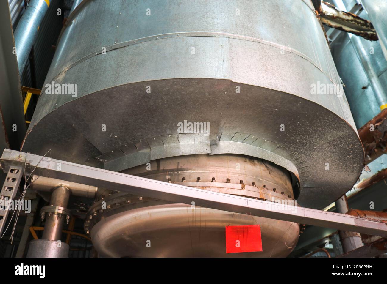 Large iron heat exchanger, tank, reactor, distillation column in ...