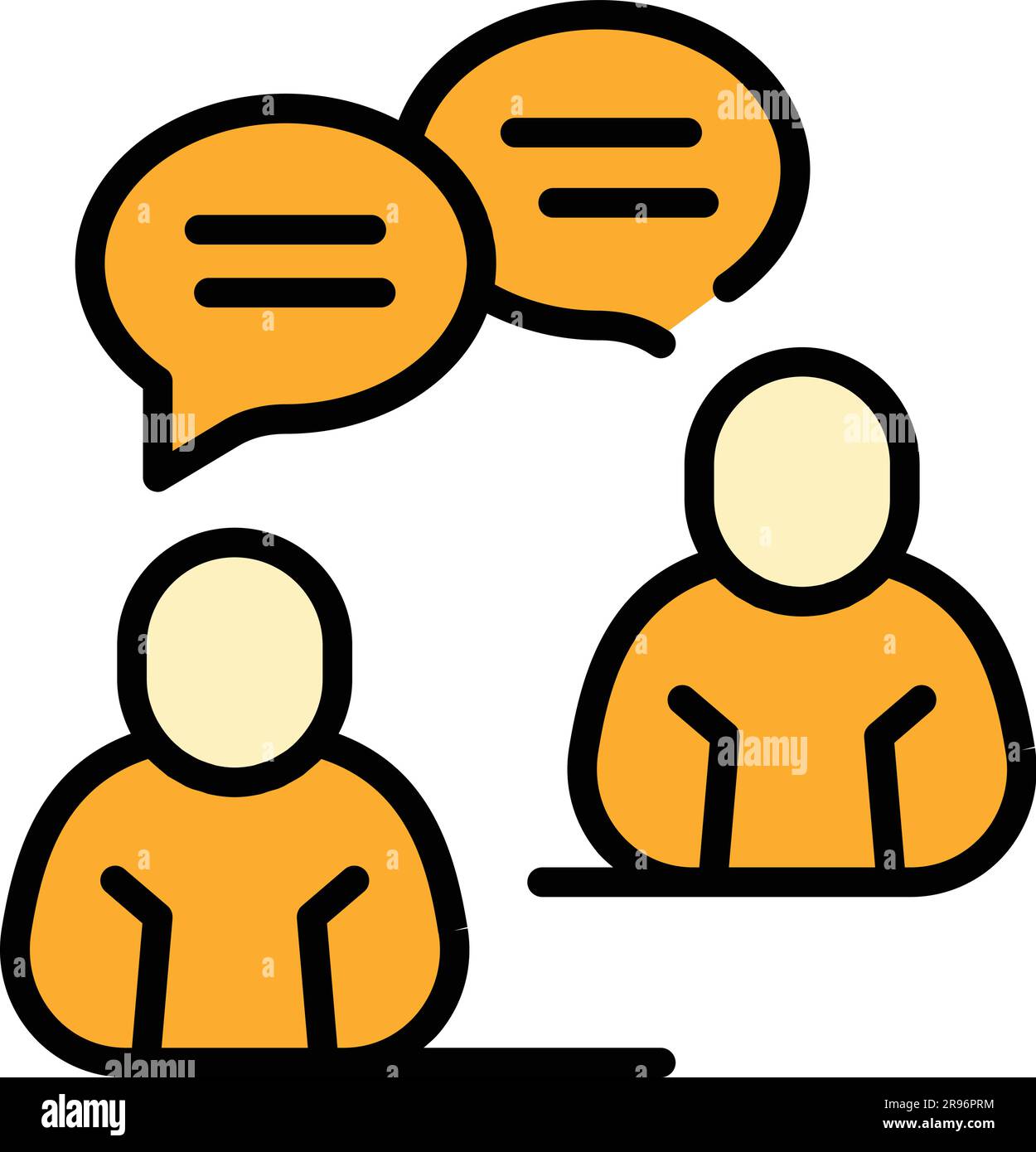 Work group chat icon. Outline Work group chat vector icon for web ...