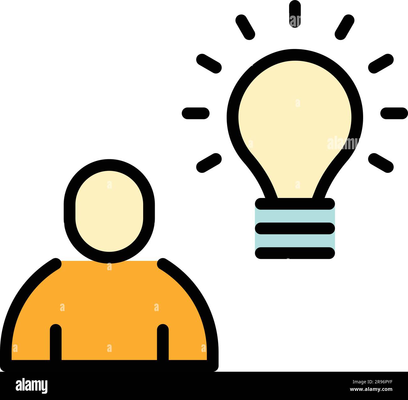 Late work idea icon. Outline Late work idea vector icon for web design ...