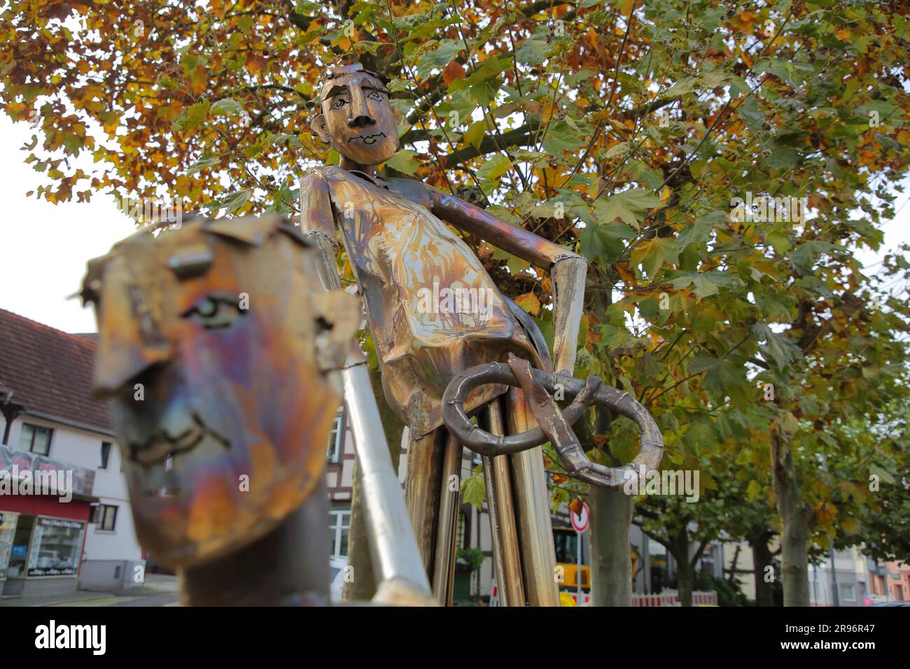 Sculpture and monument to historic baker Johann Joachim Weitzel ...