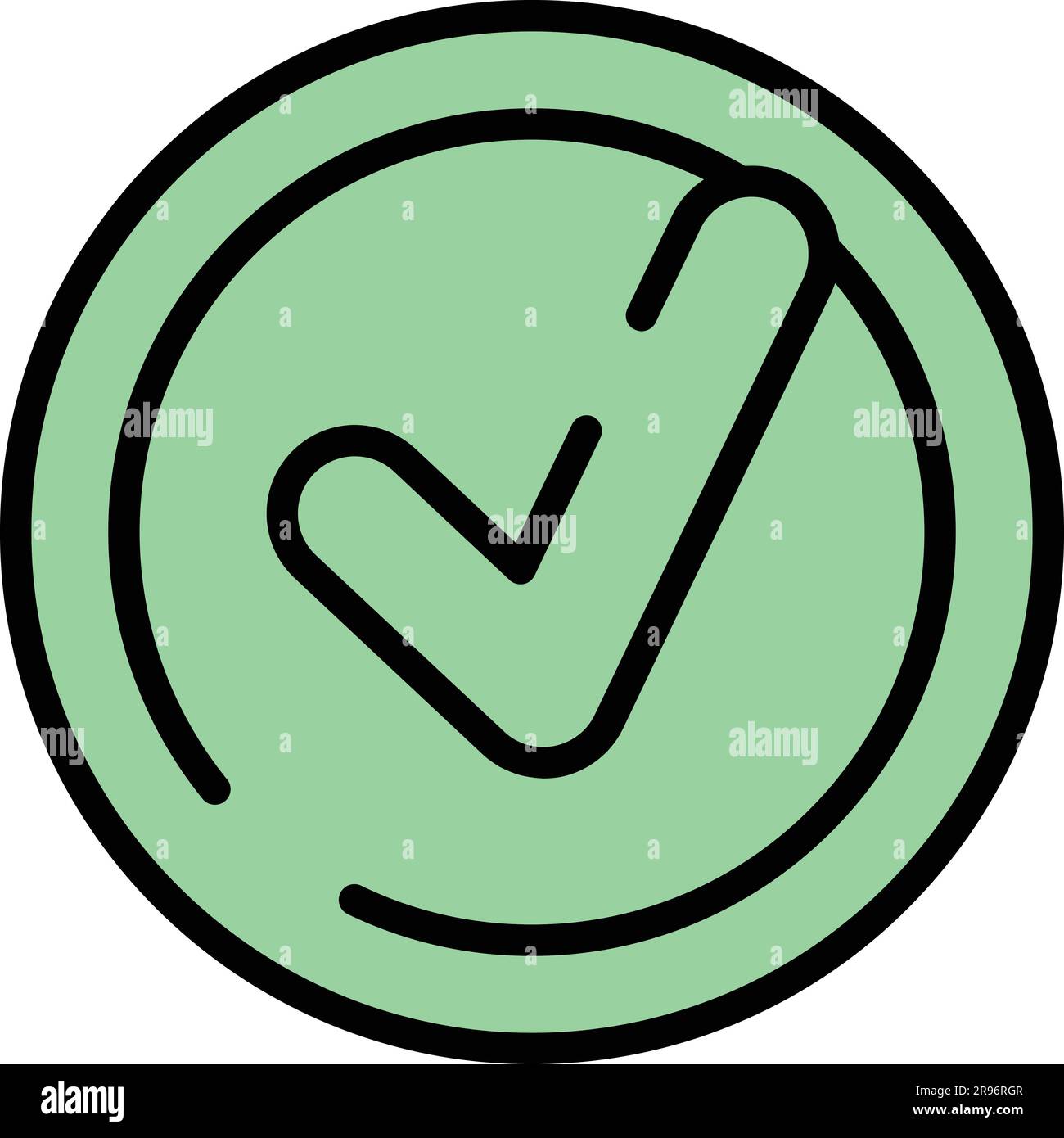 Regulated products approved icon. Outline Regulated products approved ...