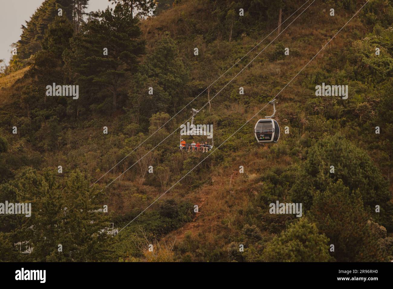 cable cars side by side Stock Photo - Alamy
