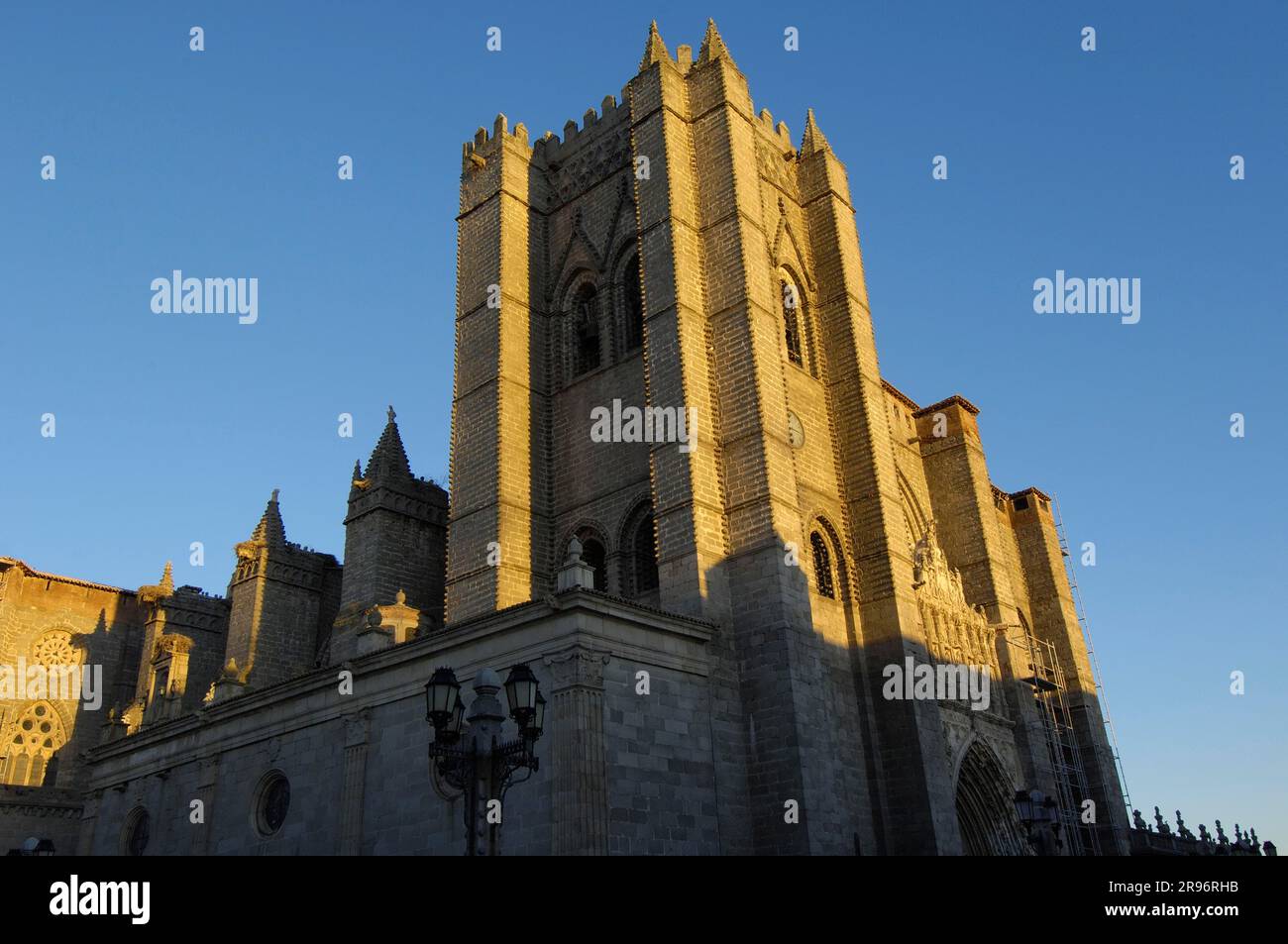 Gothic Cathedral, 12th-15th century, Avila, Castile-Leon, Spain Stock ...