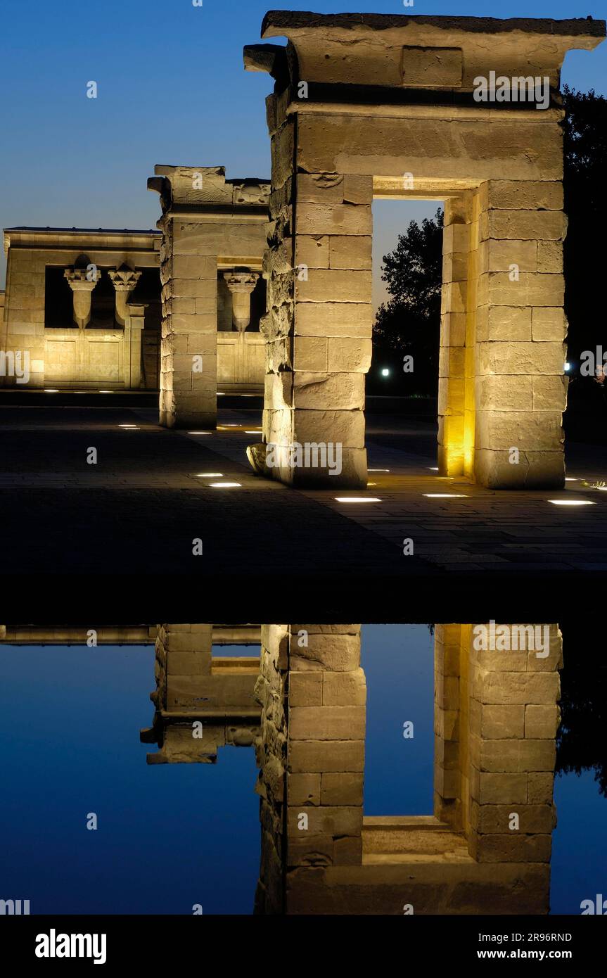 Temple of Debod, Ancient Egyptian, Templo de, Madrid, Spain Stock Photo ...