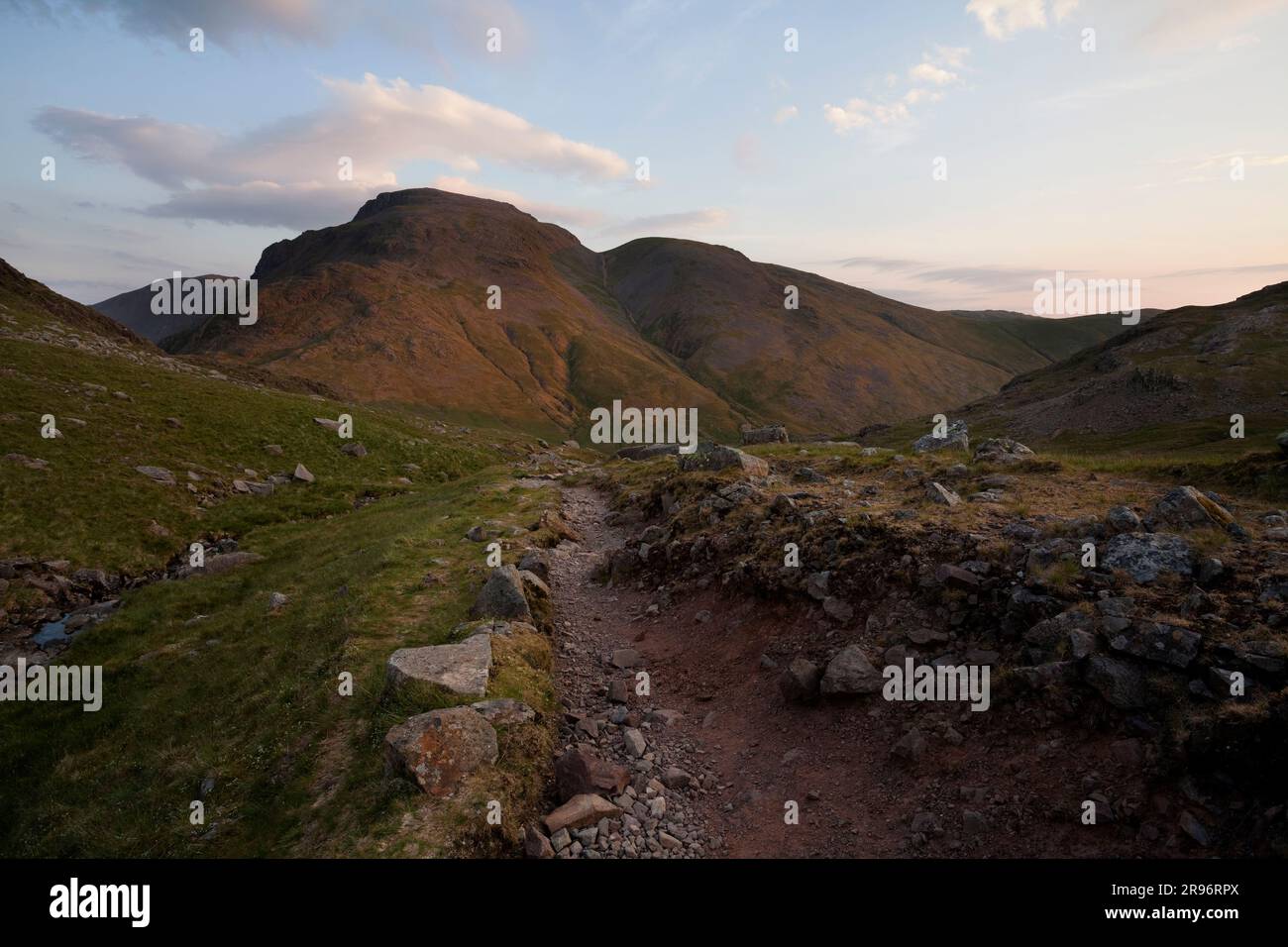 Great Gable and Green Gable in the English Lake District, UK Stock ...