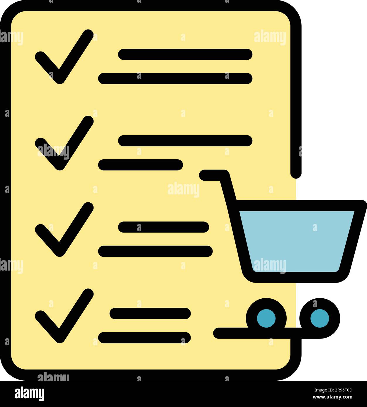 Regulated Products Paper Icon Outline Regulated Products Paper Vector