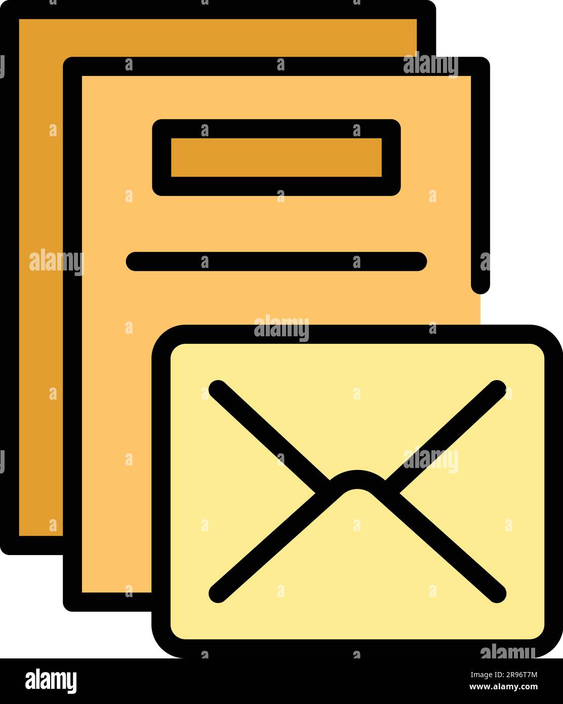 Regulated products mail icon. Outline Regulated products mail vector ...