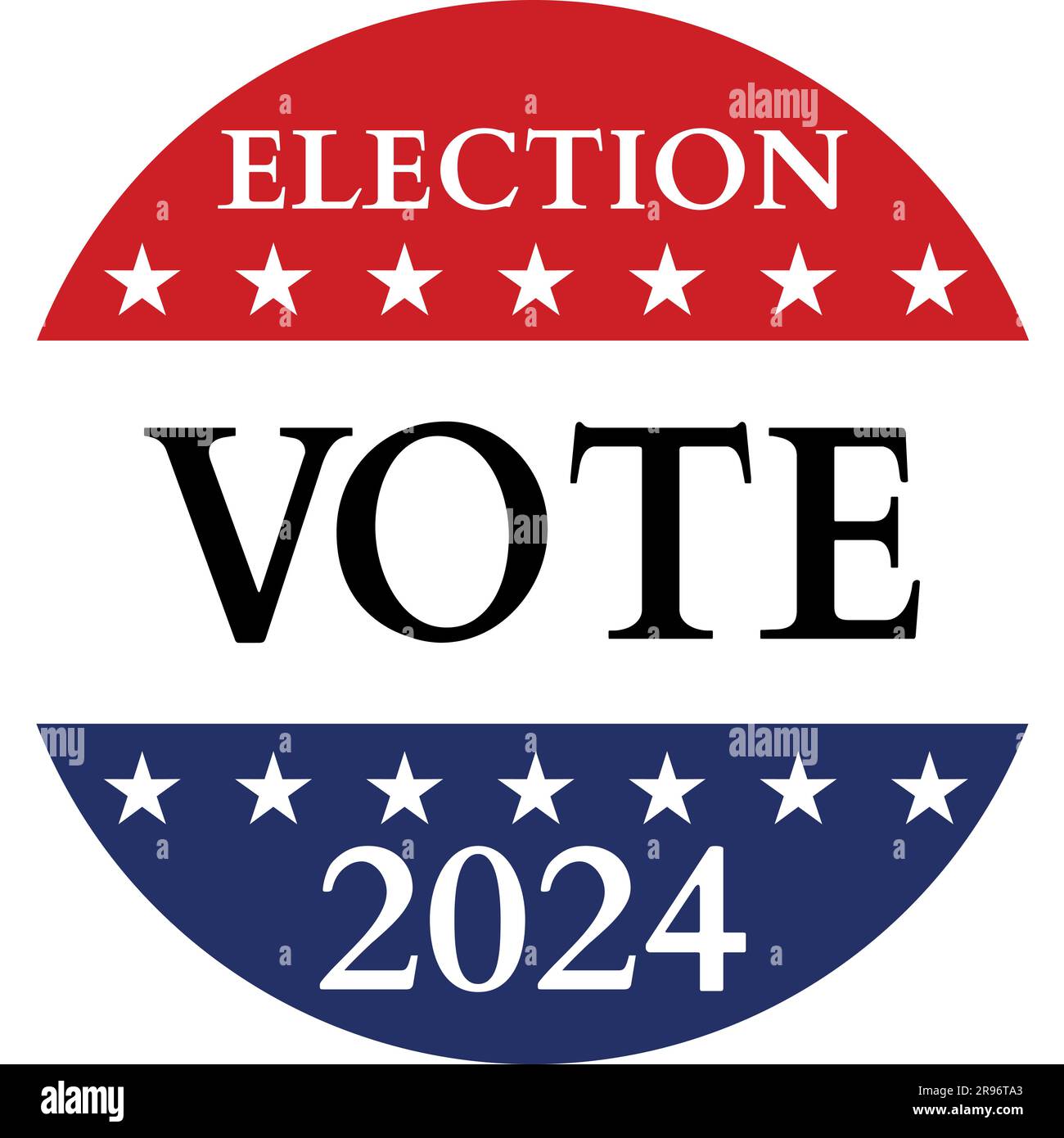 USA election 2024 vector design for pin, badge or campaign button Stock ...