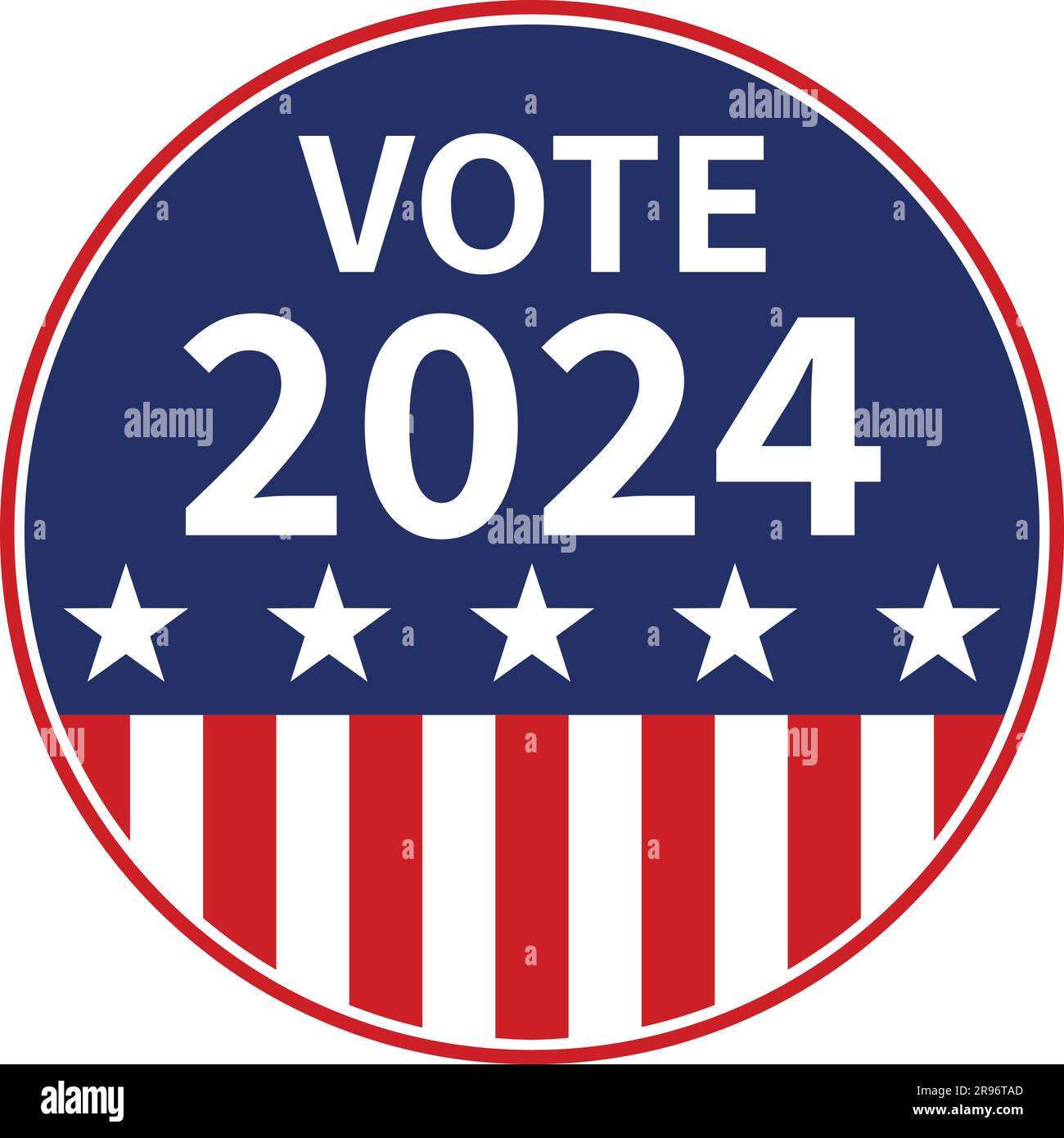 USA election 2024 vector design for pin, badge or campaign button Stock ...