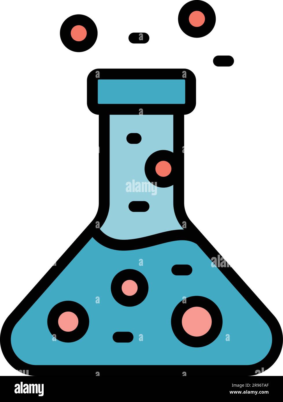 Regulated products chemical flask icon. Outline Regulated products ...