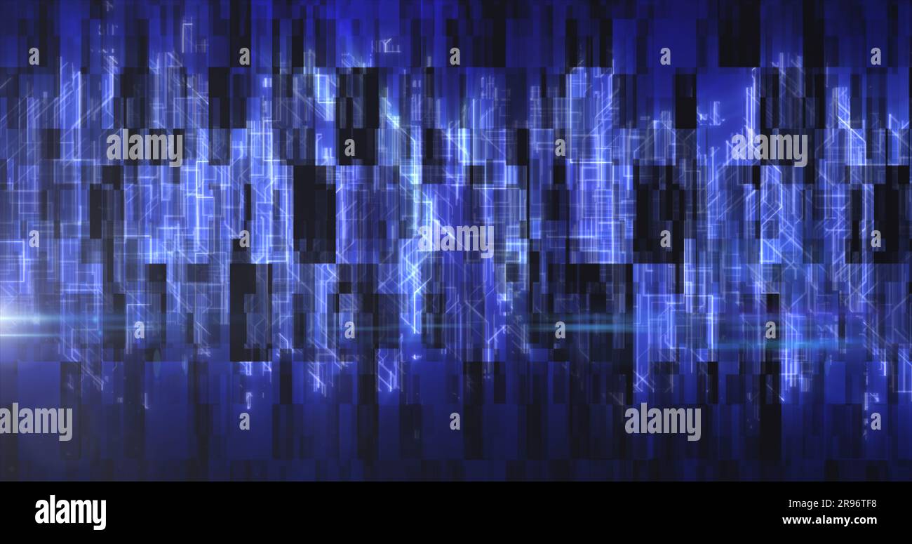 Abstract glowing energy futuristic blue hi-tech abstract background ...