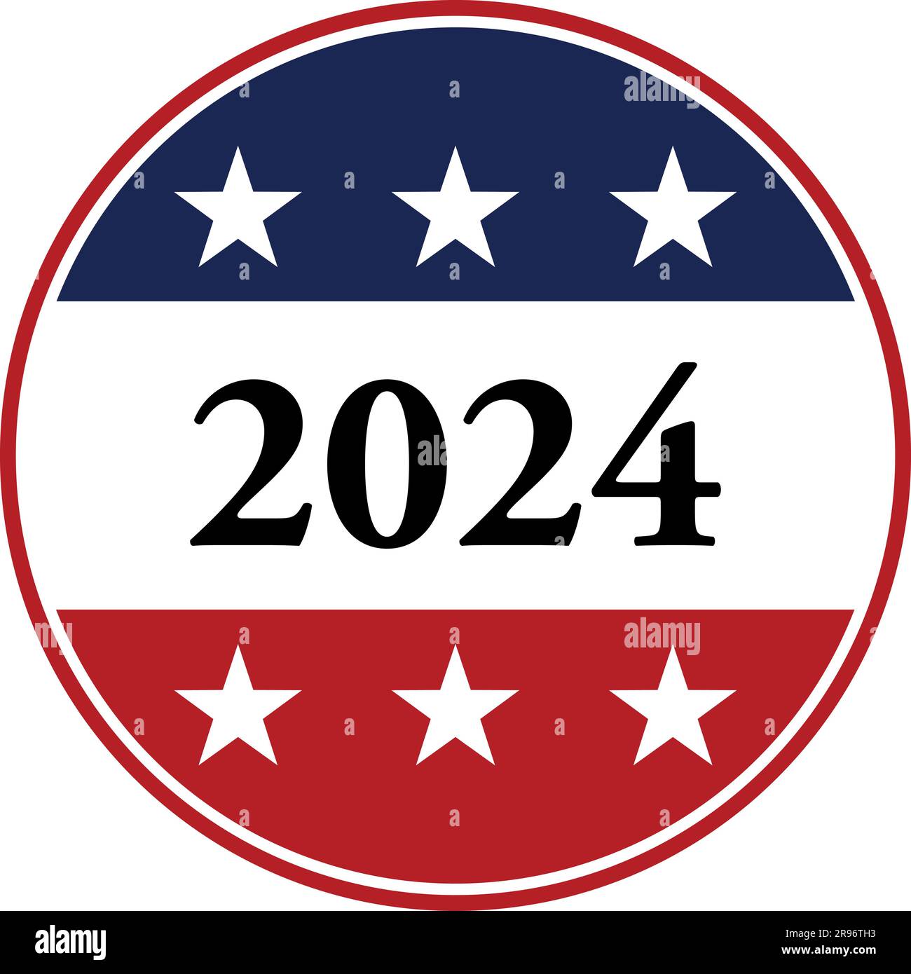 USA election 2024 vector design for pin, badge or campaign button Stock ...