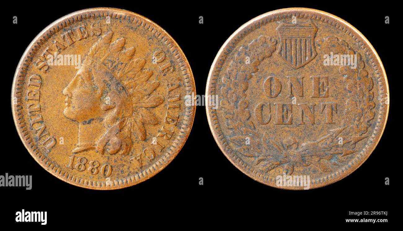 1880 1 cent hi-res stock photography and images - Alamy