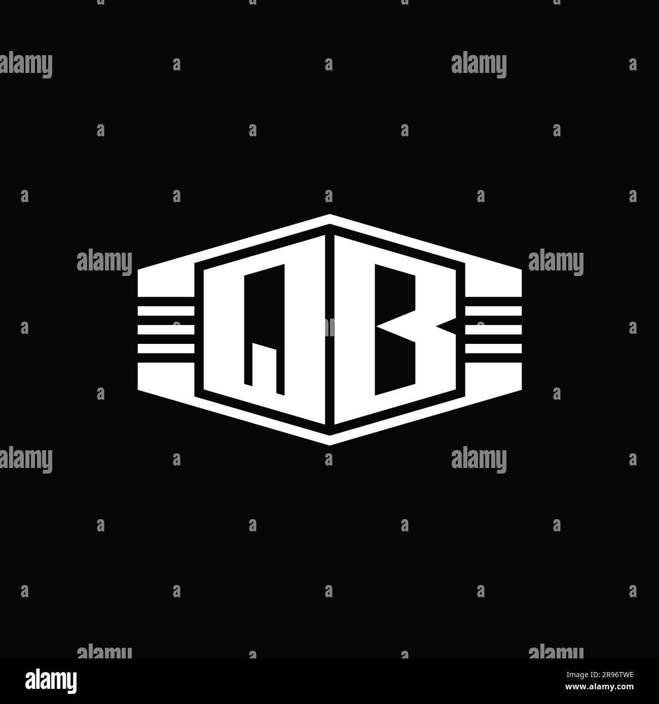 Qb letter logo hi-res stock photography and images - Alamy