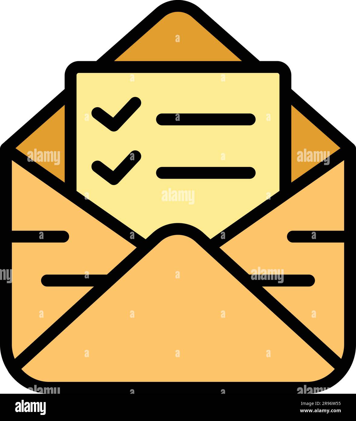 Regulated products mail paper icon. Outline Regulated products mail ...