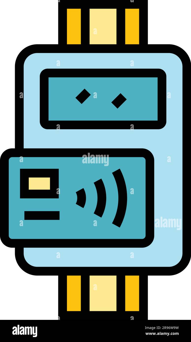 Subway ticket machine icon. Outline Subway ticket machine vector icon ...