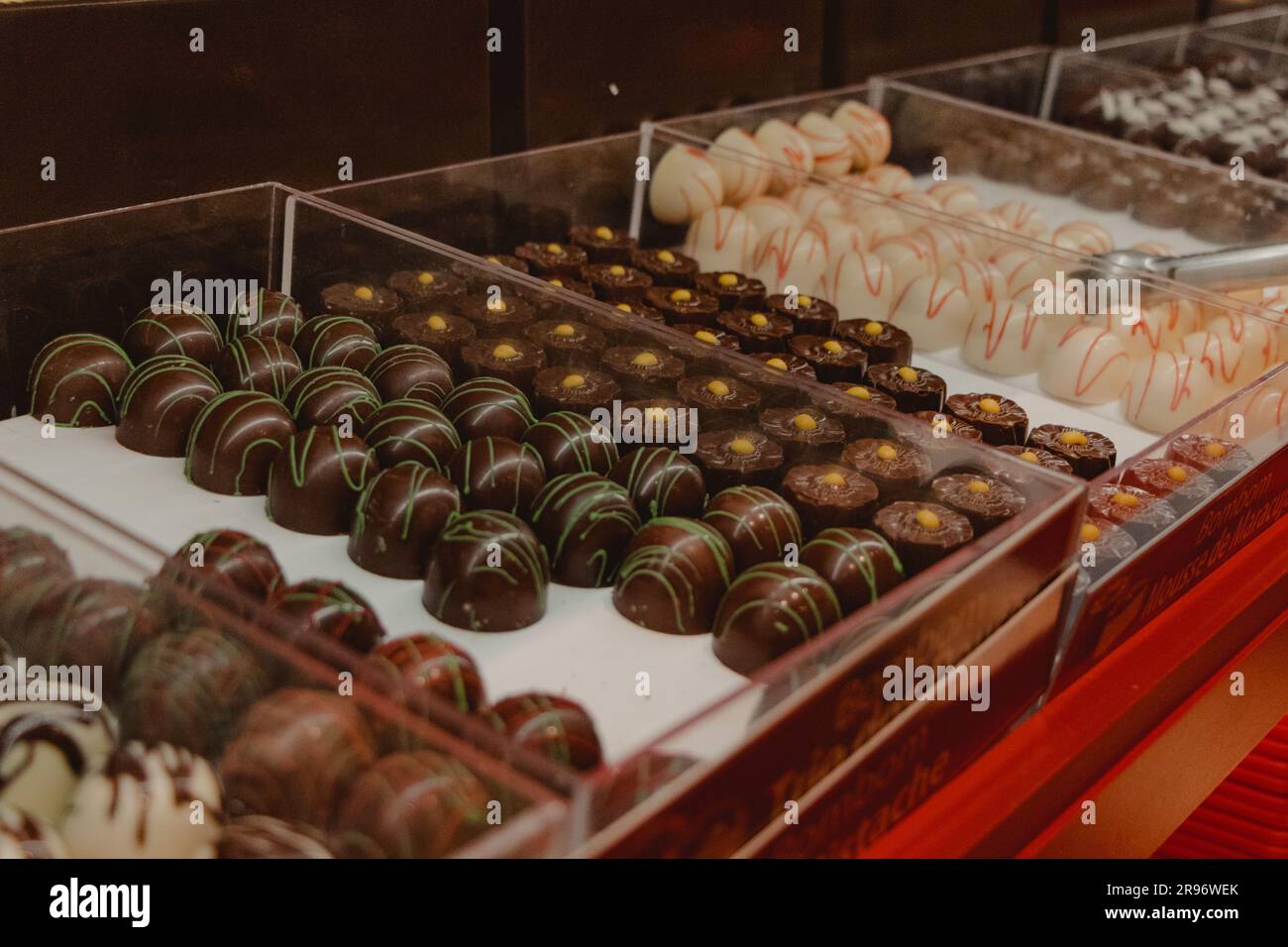 chocolate candies panel Stock Photo - Alamy