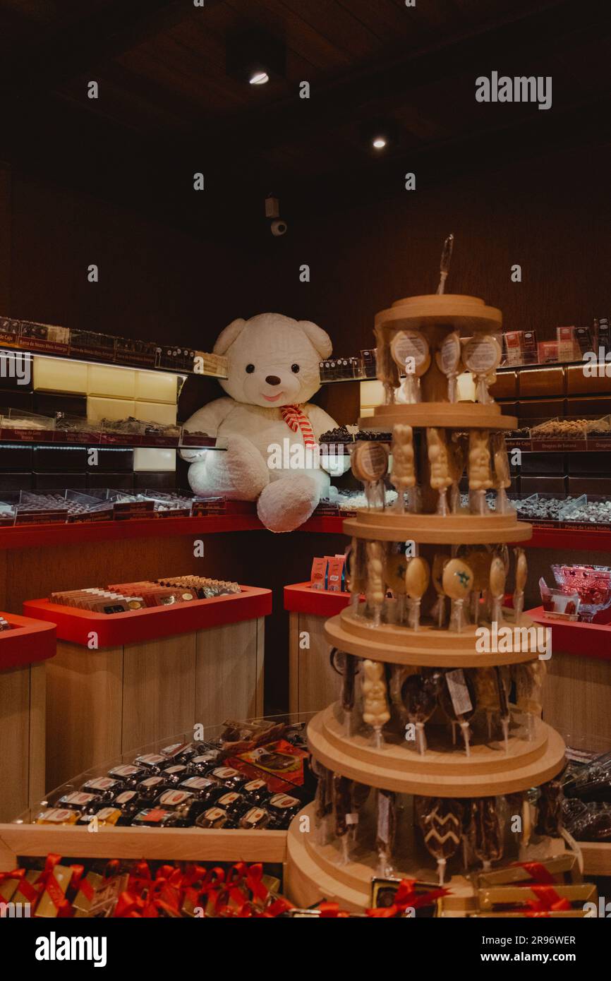 chocolate shop interior Stock Photo - Alamy