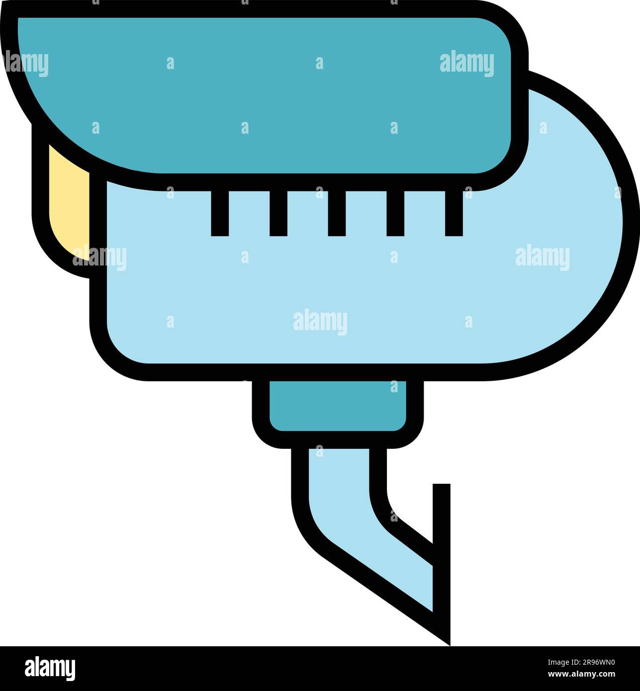 Subway camera icon. Outline Subway camera vector icon for web design ...