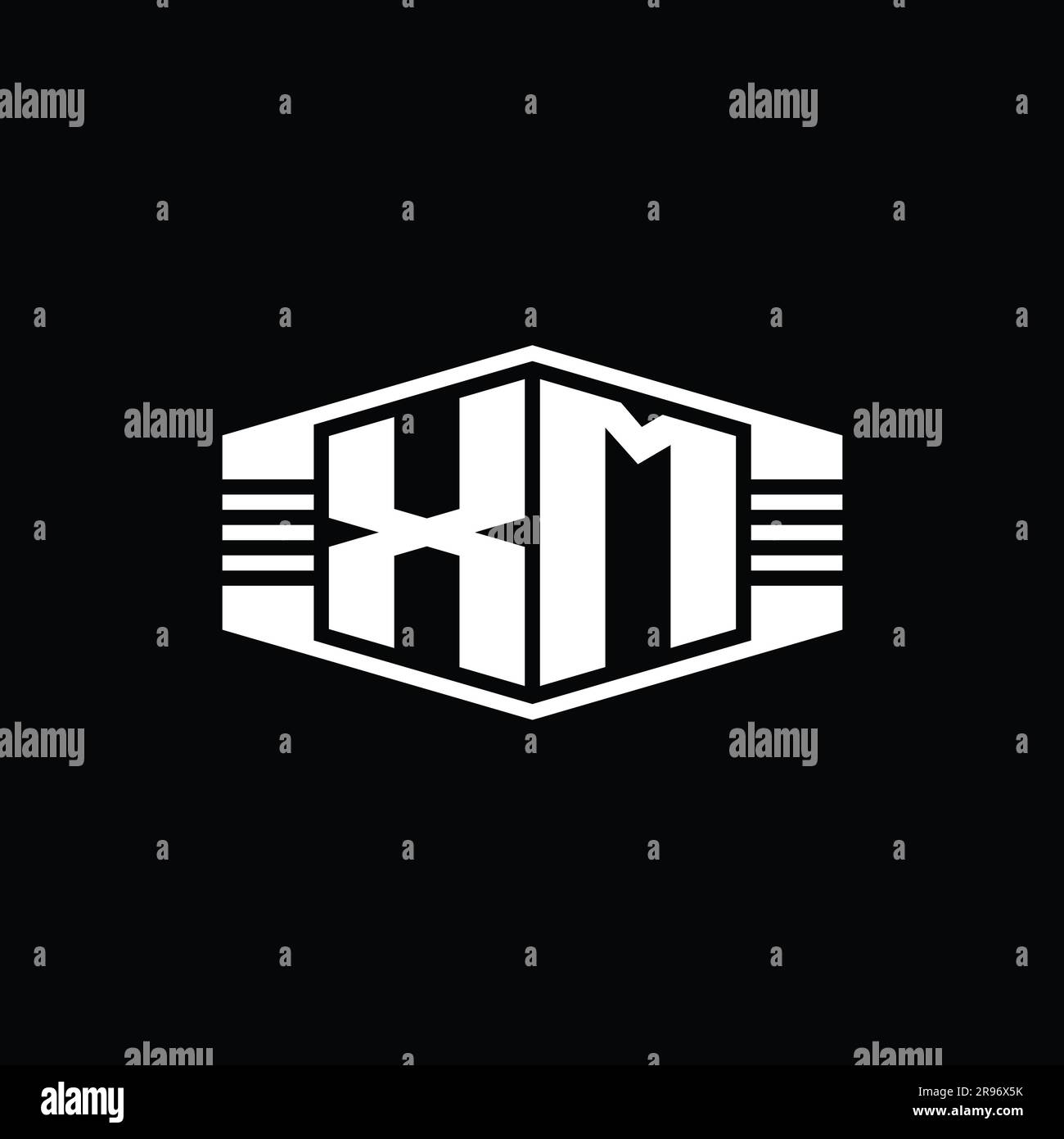 Xm letter logo hi-res stock photography and images - Alamy