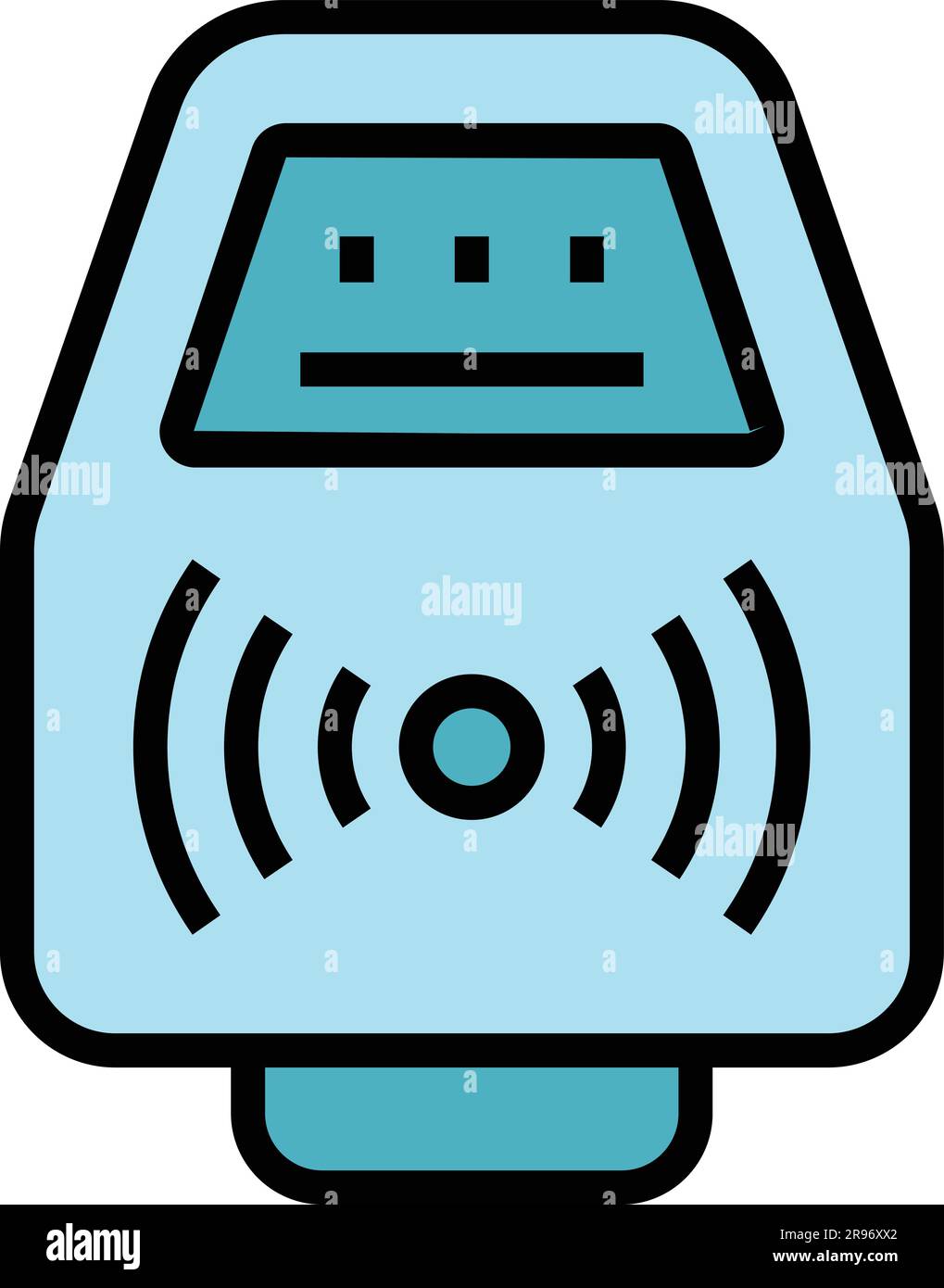 Subway wireless ticket icon. Outline Subway wireless ticket vector icon ...