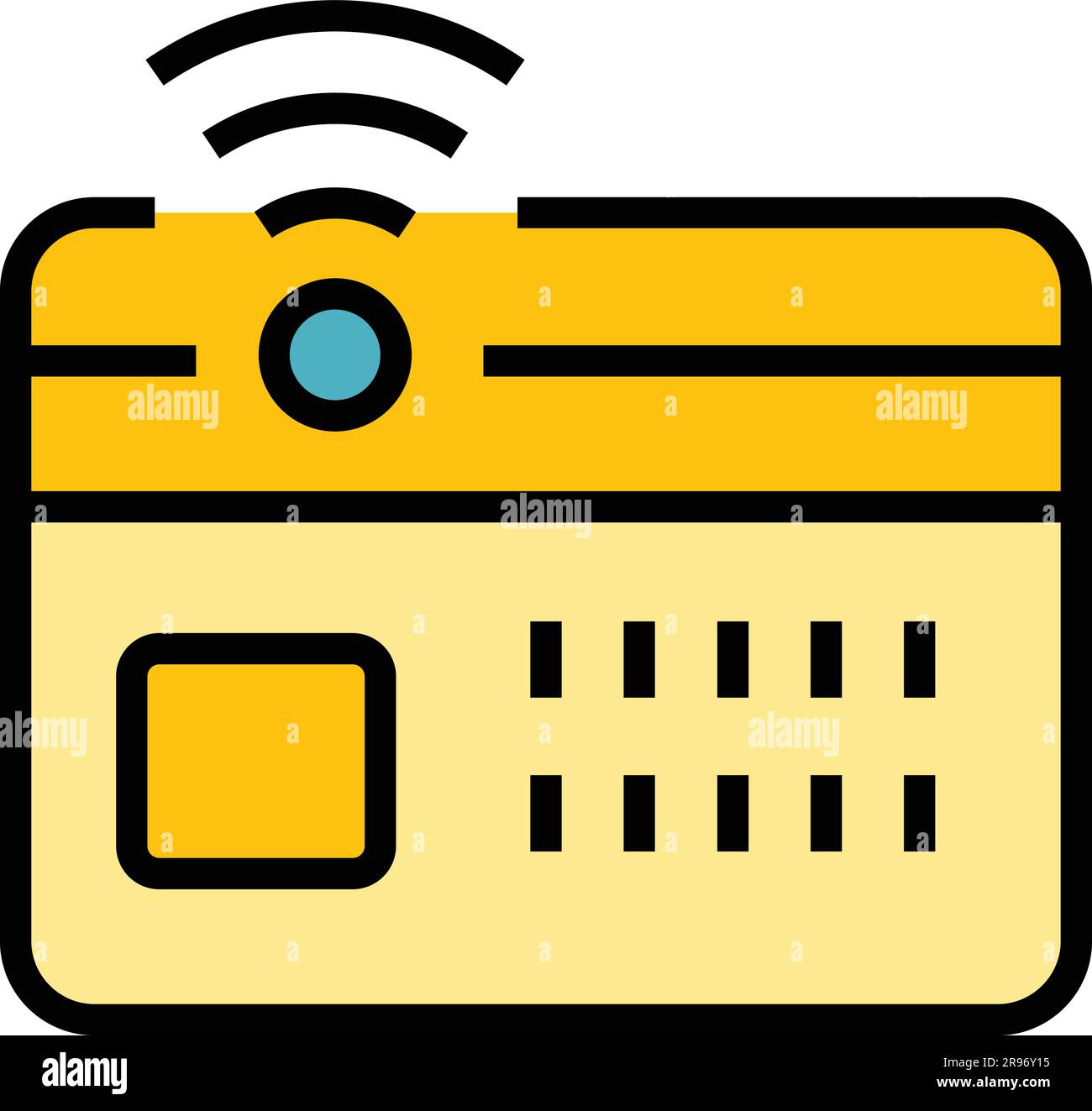 Subway card ticket icon. Outline Subway card ticket vector icon for web ...