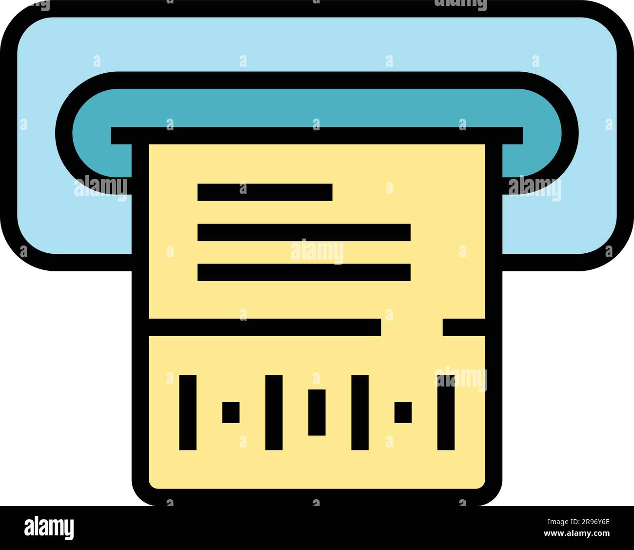 Subway ticket icon. Outline Subway ticket vector icon for web design ...