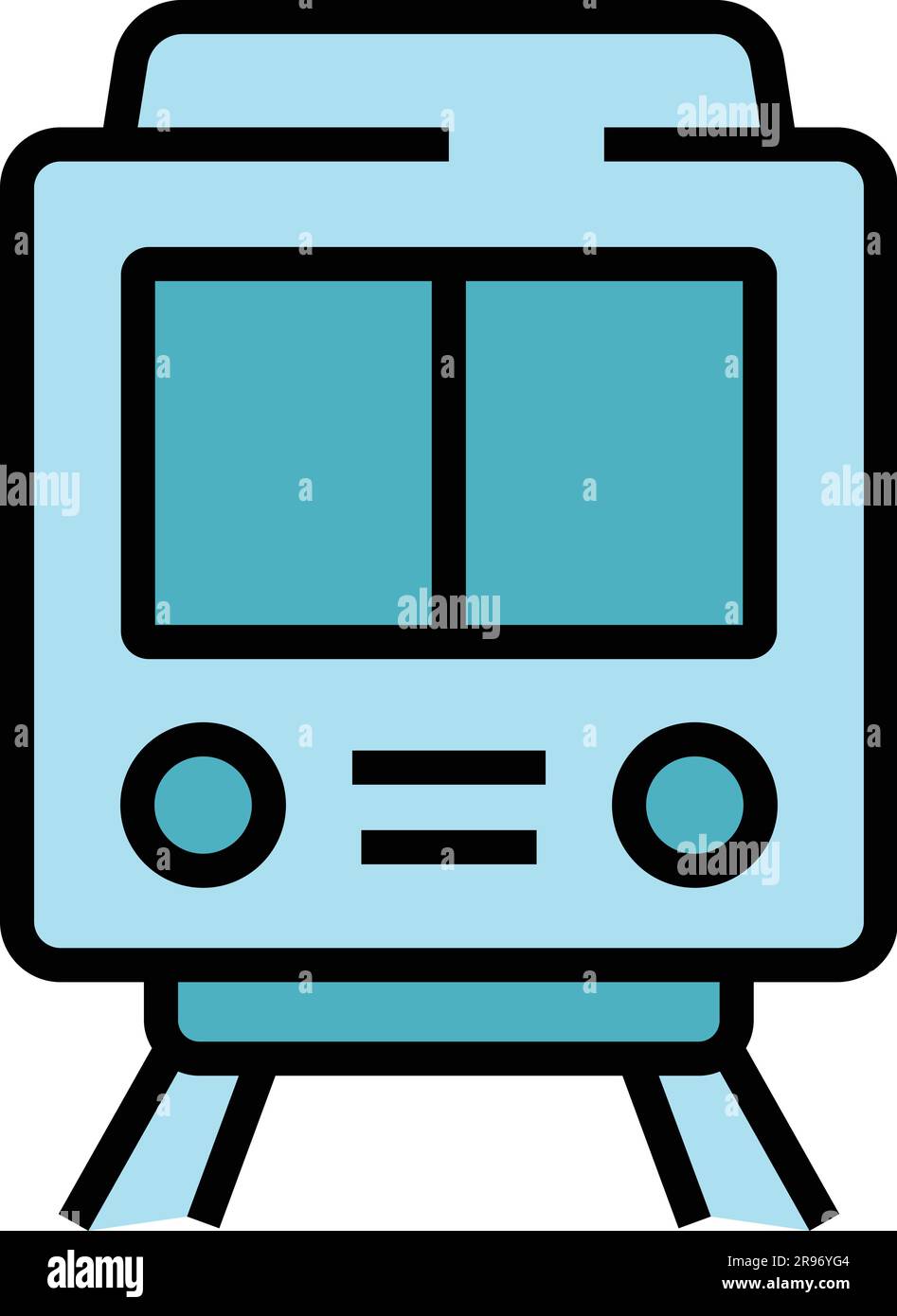 Metro train icon. Outline Metro train vector icon for web design ... Metro train icon. Outline Metro train vector icon for web design ...