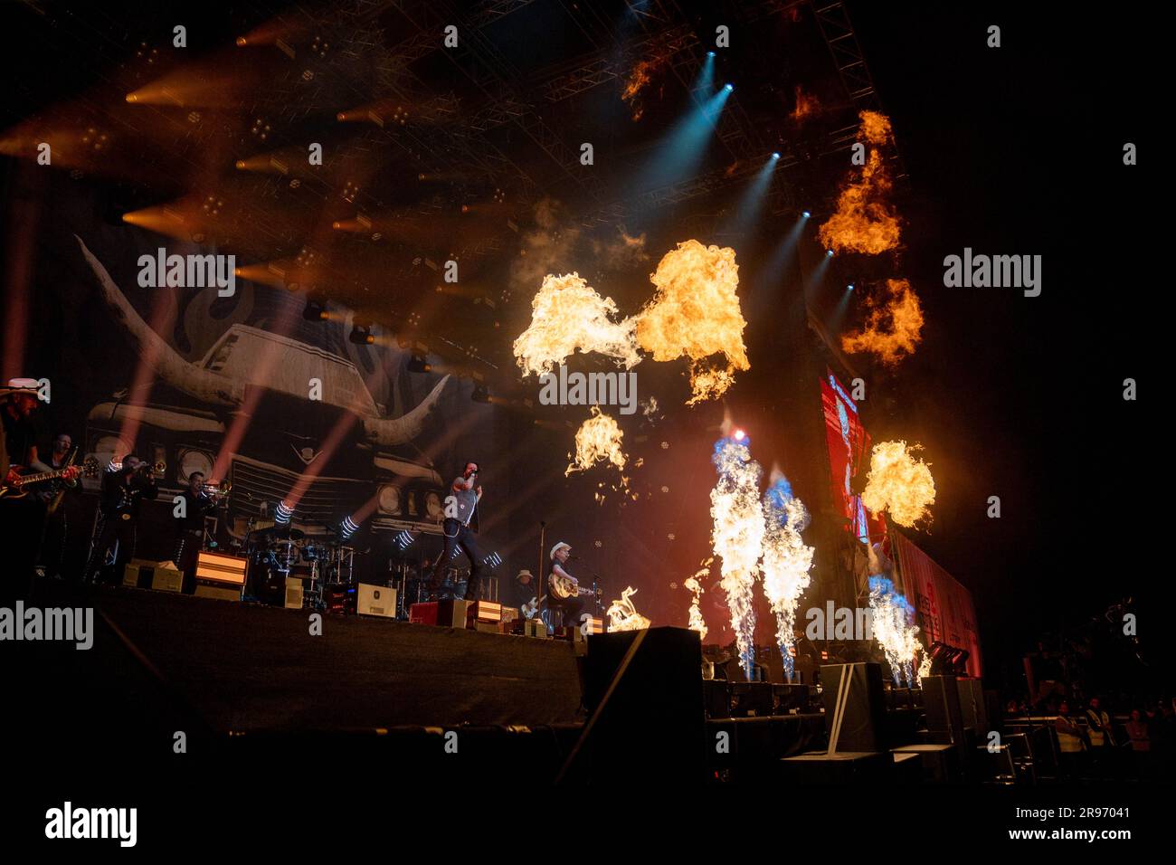 Vienna, Austria. 24 June 2023. German pop/country band The BossHoss on ...
