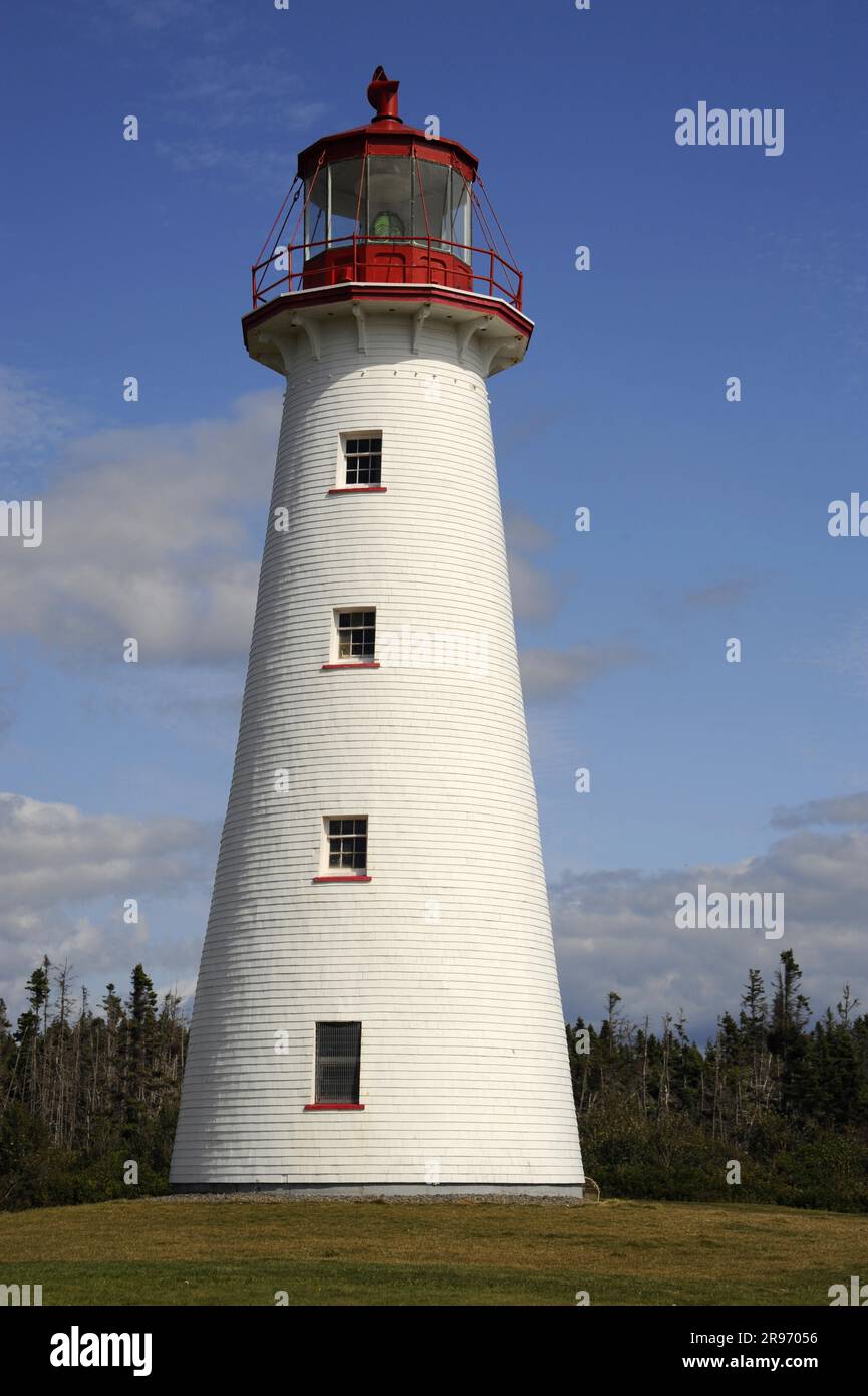 Point Prim Lighthouse, Prince Edward Island, Canada Stock Photo - Alamy