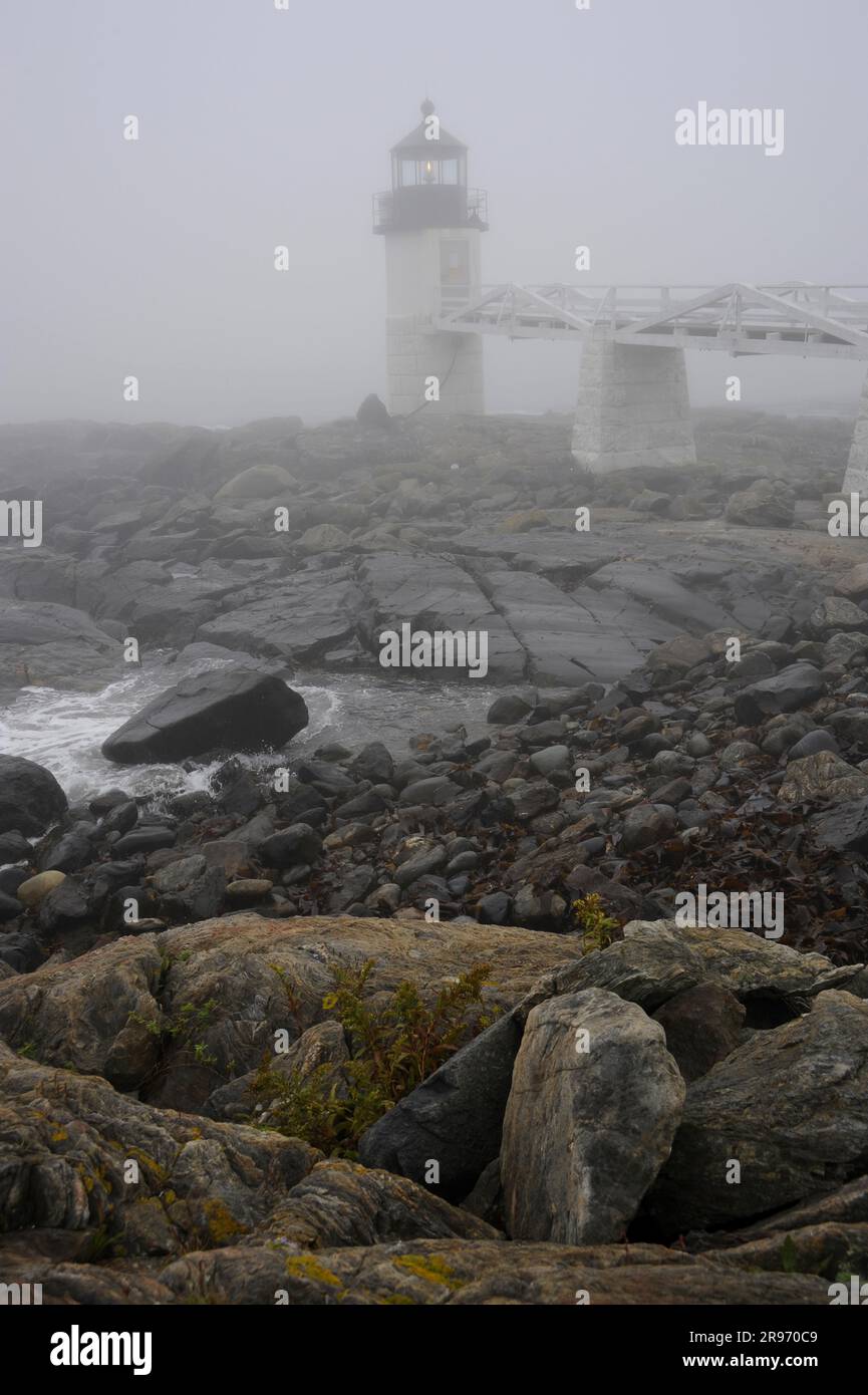 Port Clyde Lighthouse St. George, Maine, USA Stock Photo - Alamy