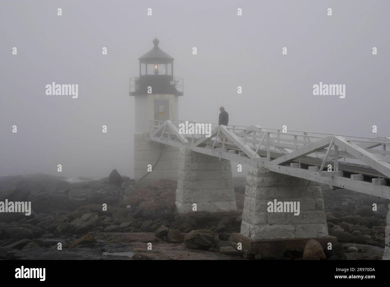 Port Clyde Lighthouse St. George, Maine, USA Stock Photo - Alamy