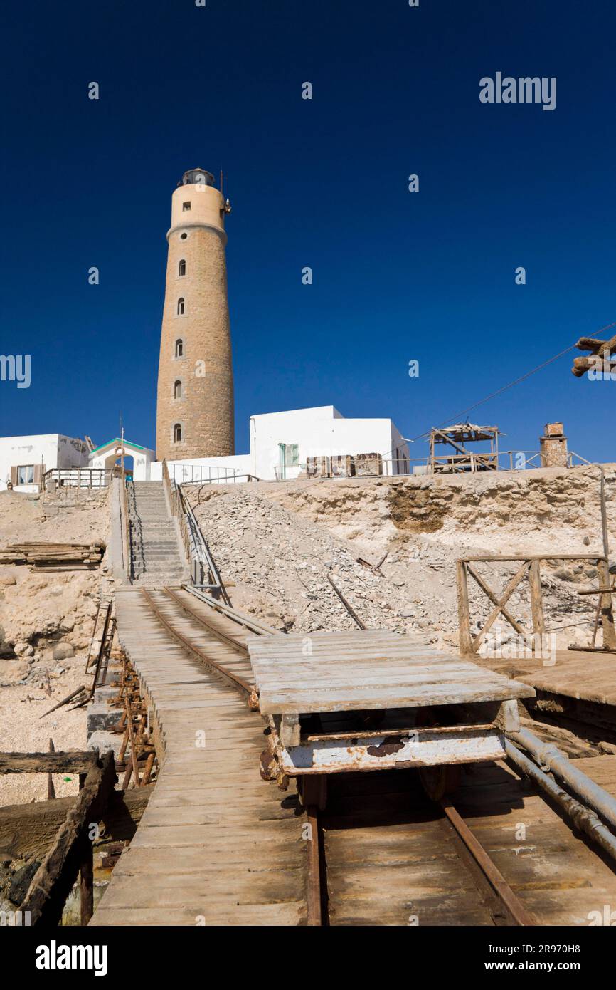 Big Brother Lighthouse, Brother Islands, Red Sea, Egypt Stock Photo - Alamy