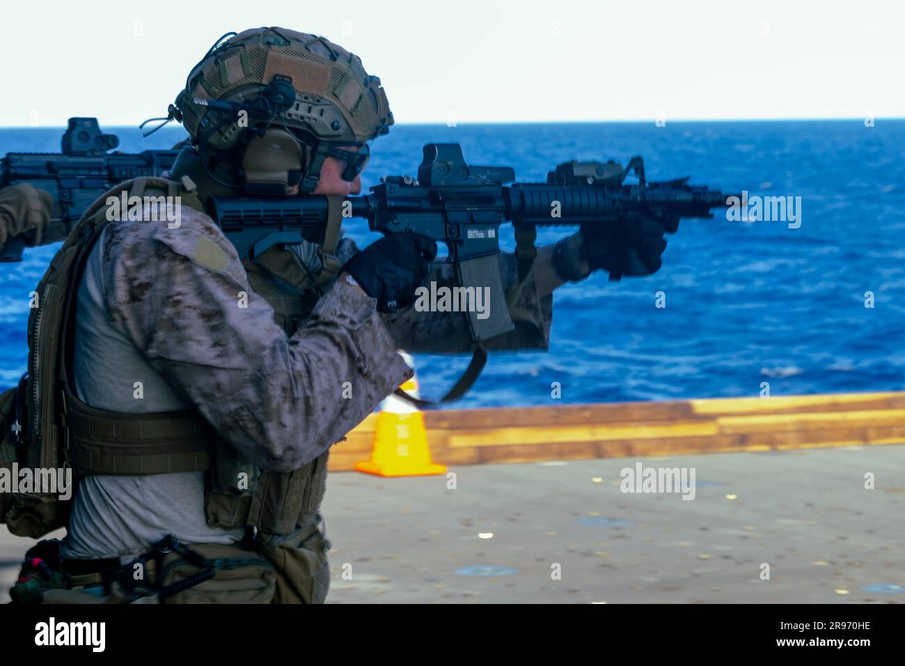 A U.S. Marine with the Maritime Raid Force, 31st Marine Expeditionary ...