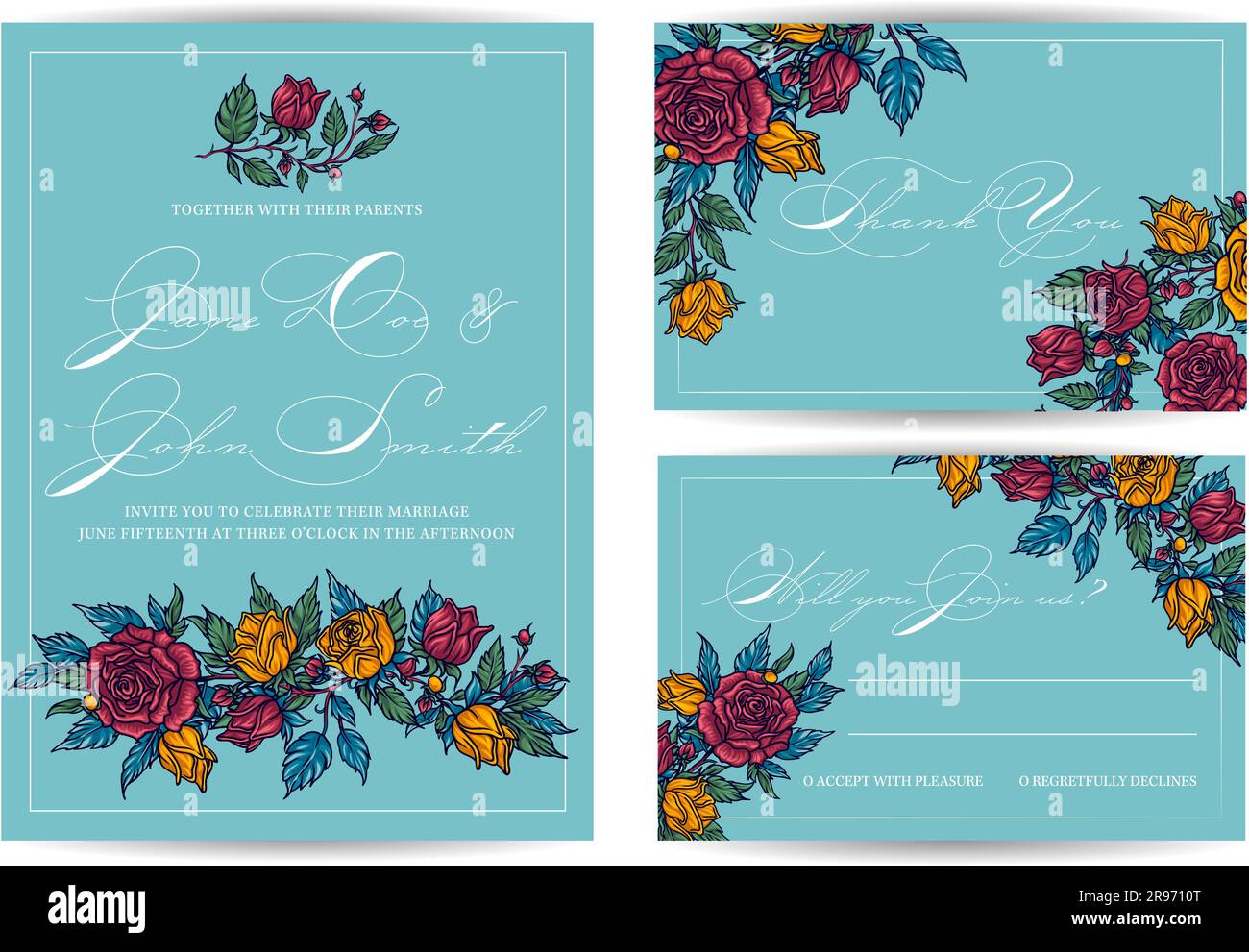 Wedding Invitation Graphics Vector