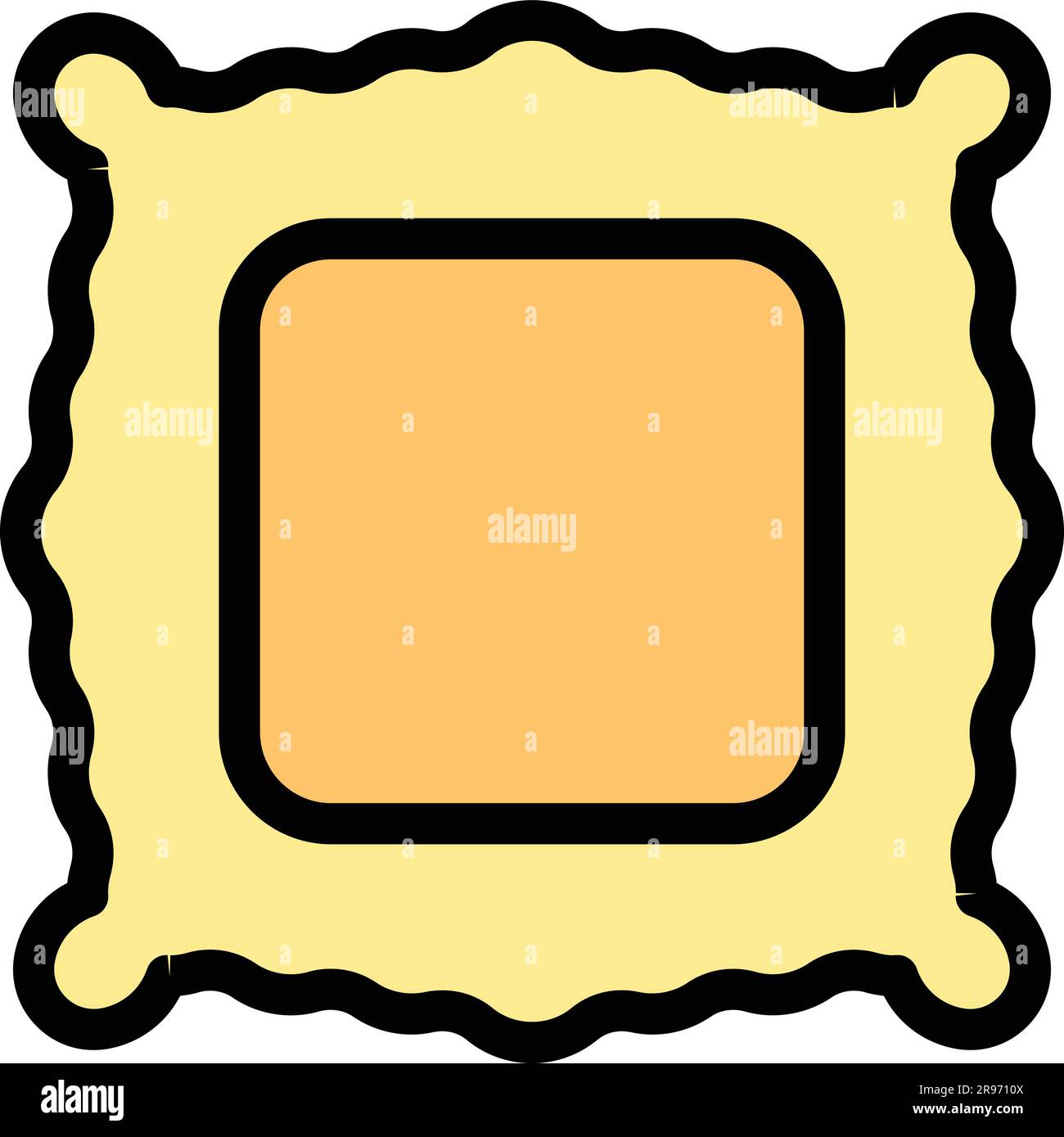 Ravioli traditional icon. Outline Ravioli traditional vector icon for ...