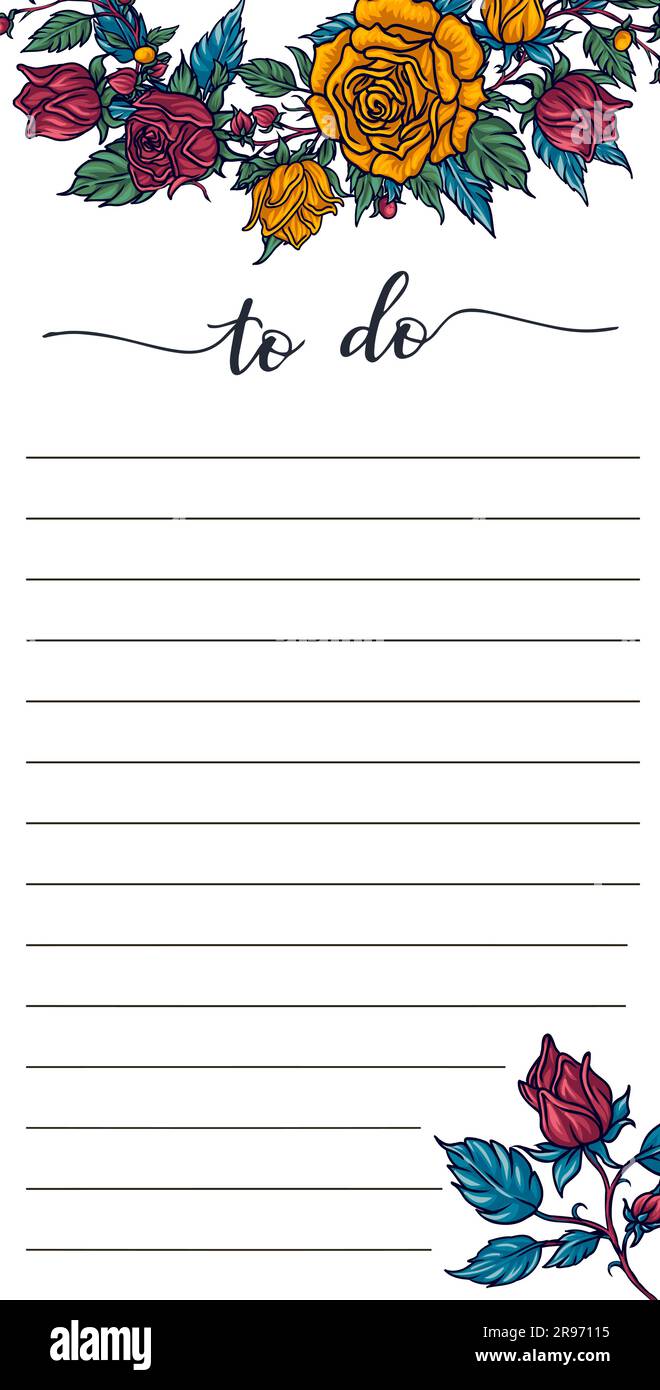 note papers, to do lists, sticker templates, decorated with wild ...