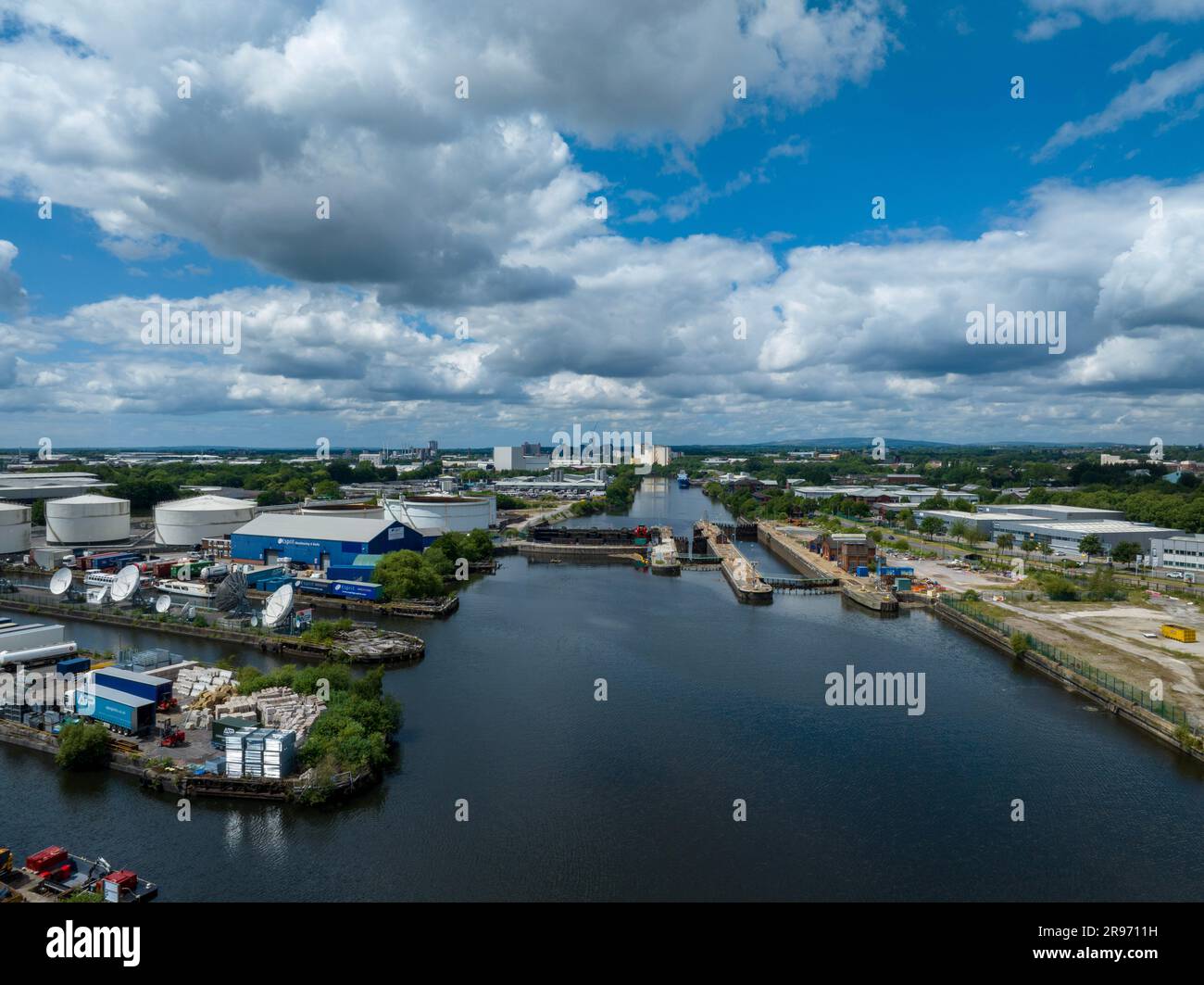 Manchester Ship Canal Stock Photo - Alamy