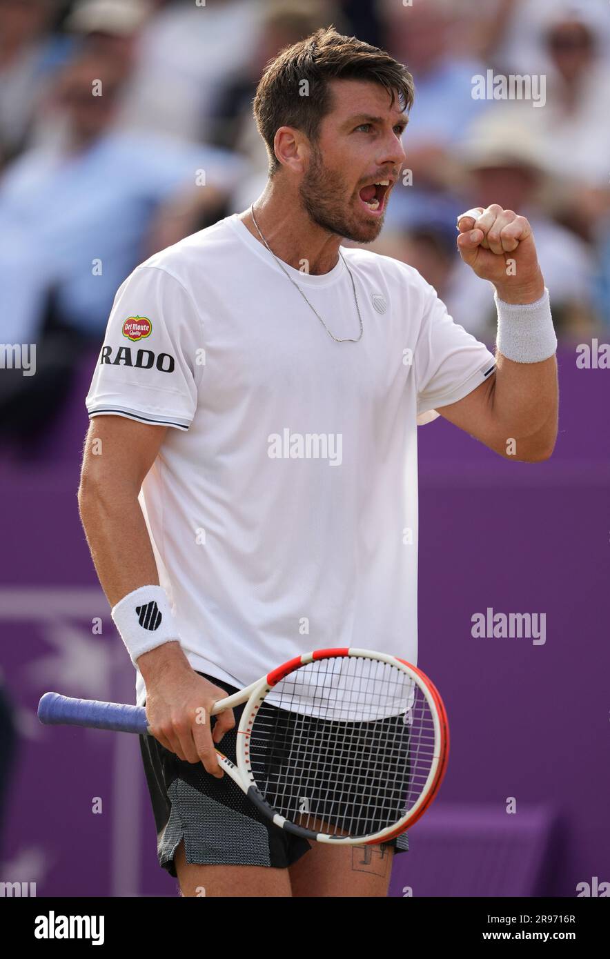 London, UK. 23rd June, 2023. Cameron Norrie (GBR) during his quarter ...