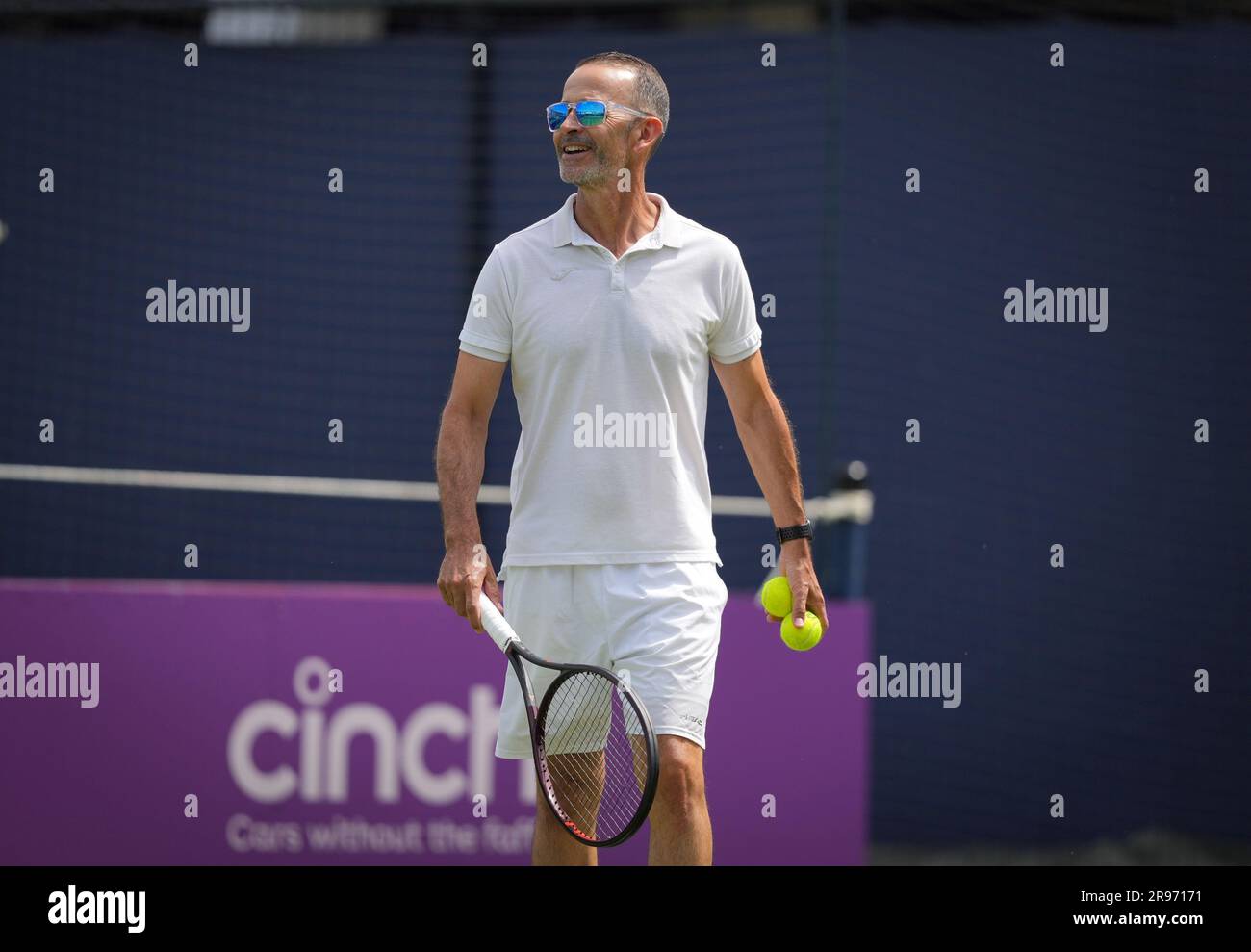 London, UK. 23rd June, 2023. Samuel Lopez, tennis coach of Carlos ...