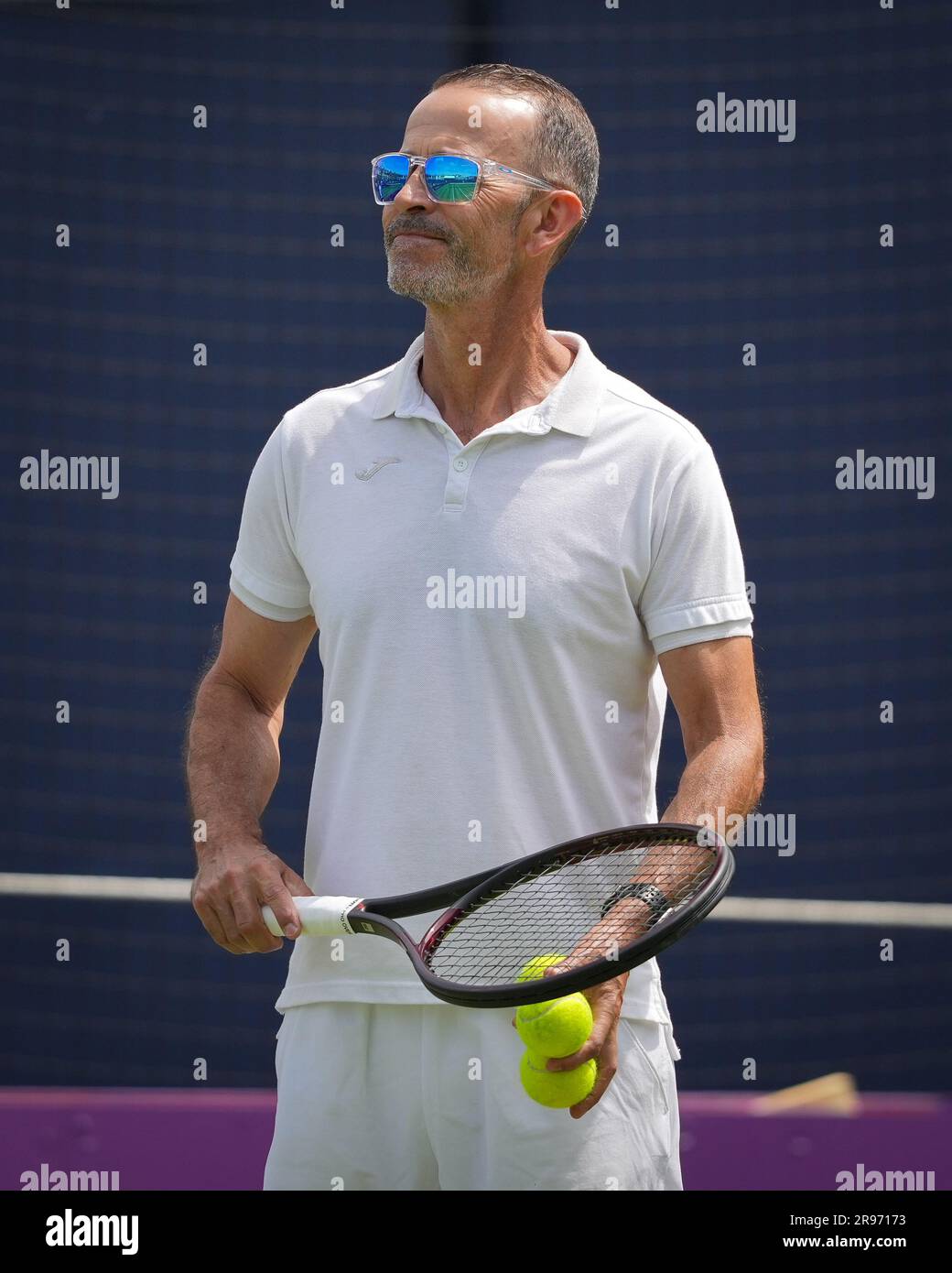 London, UK. 23rd June, 2023. Samuel Lopez, tennis coach of Carlos ...