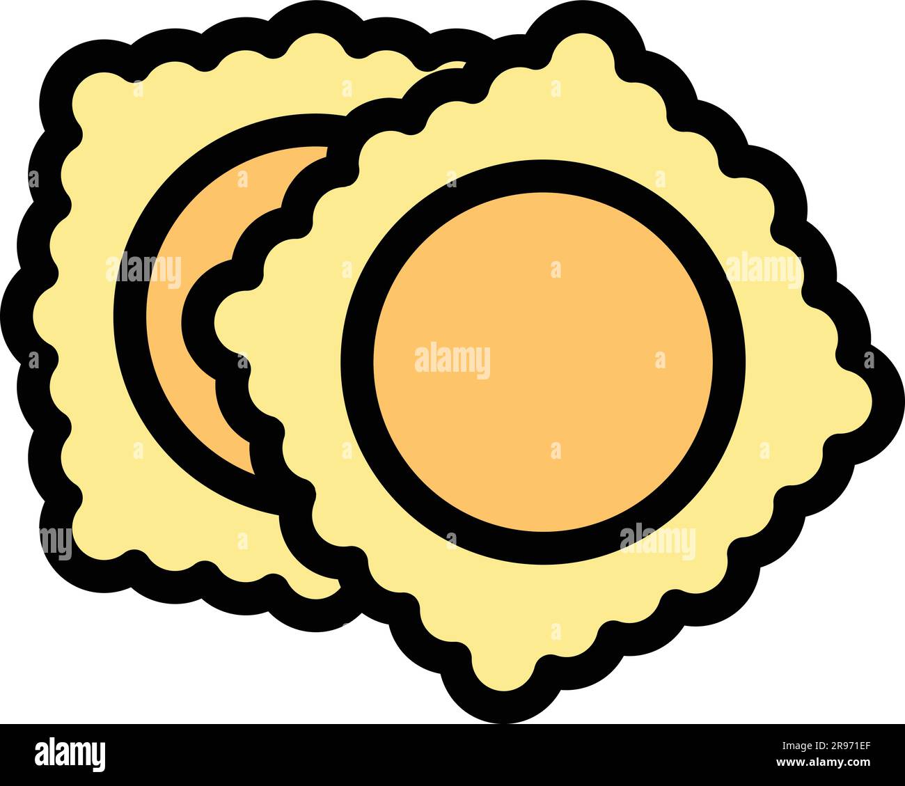 Ravioli restaurant icon. Outline Ravioli restaurant vector icon for web ...