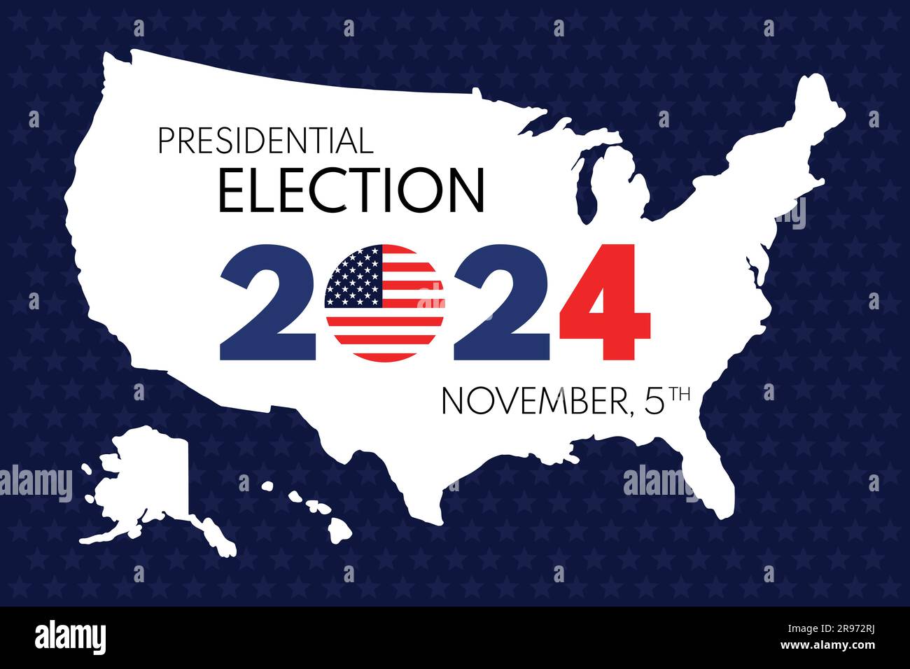 USA election 2024 vector background Stock Vector Image & Art - Alamy