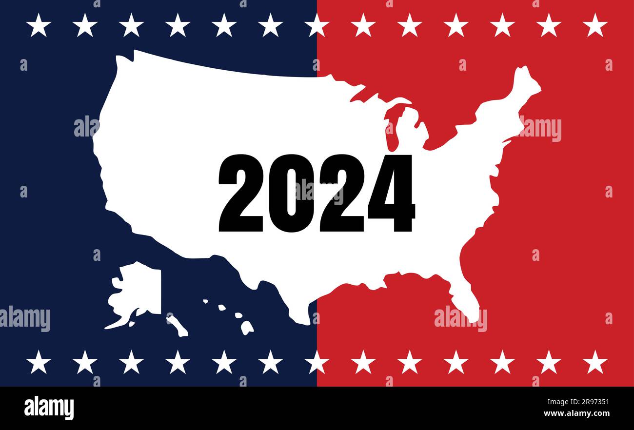 USA election 2024 vector background Stock Vector Image & Art - Alamy